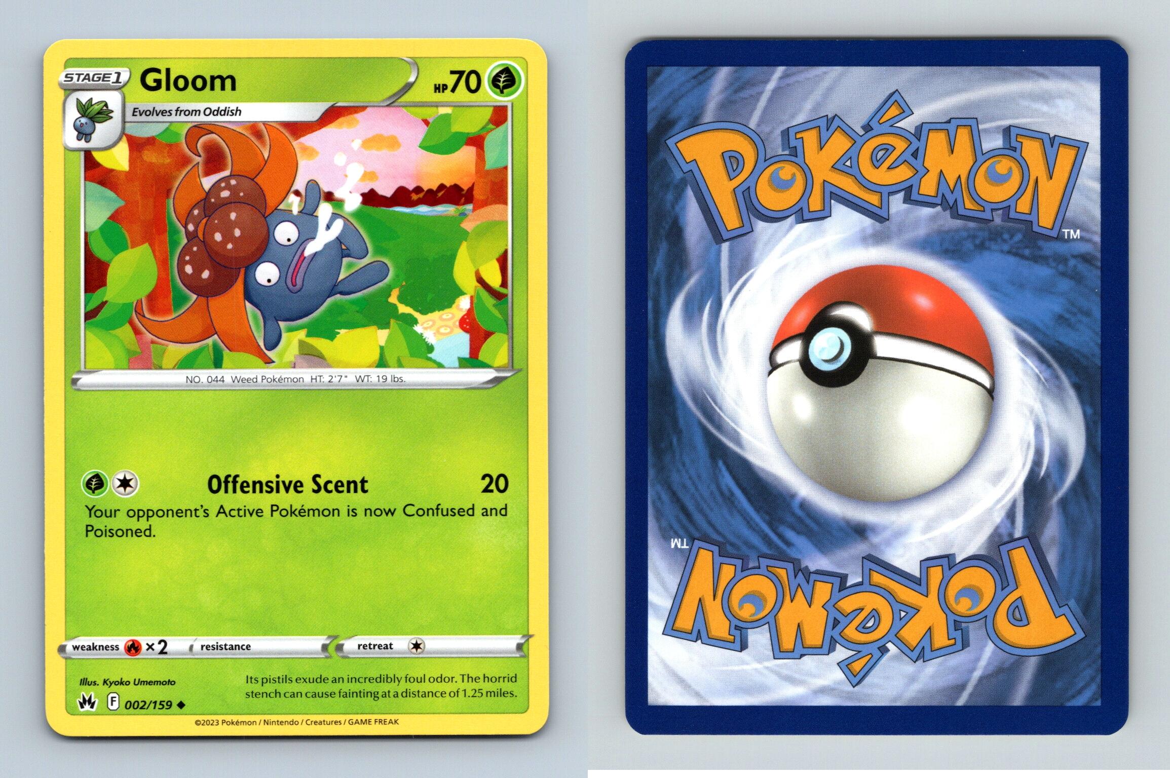 Gloom #2/159 SWSH Crown Zenith Uncommon Pokemon 2023 TCG Card