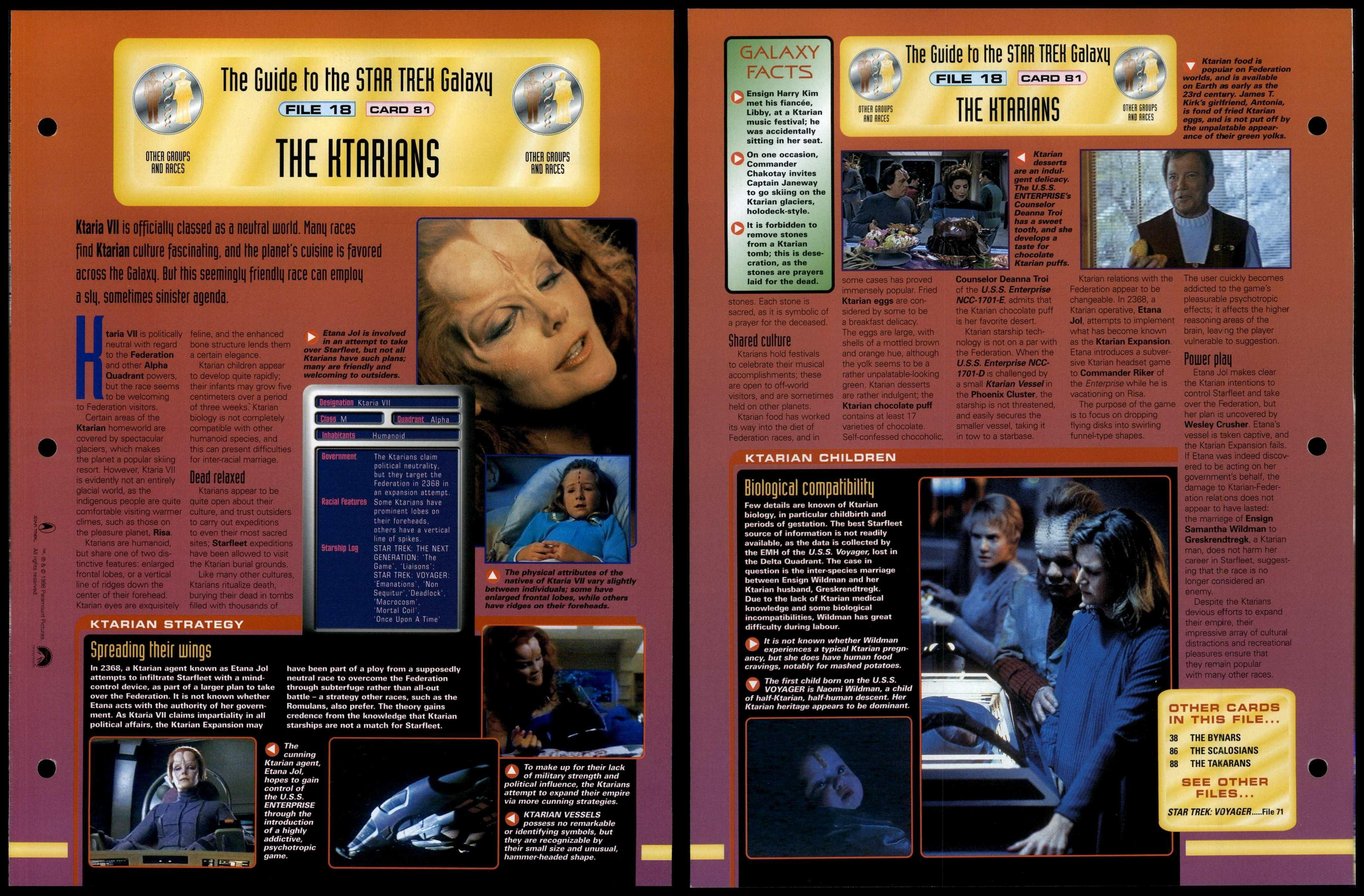 The Ktarians - Other Groups & Races - Star Trek Fact File Page