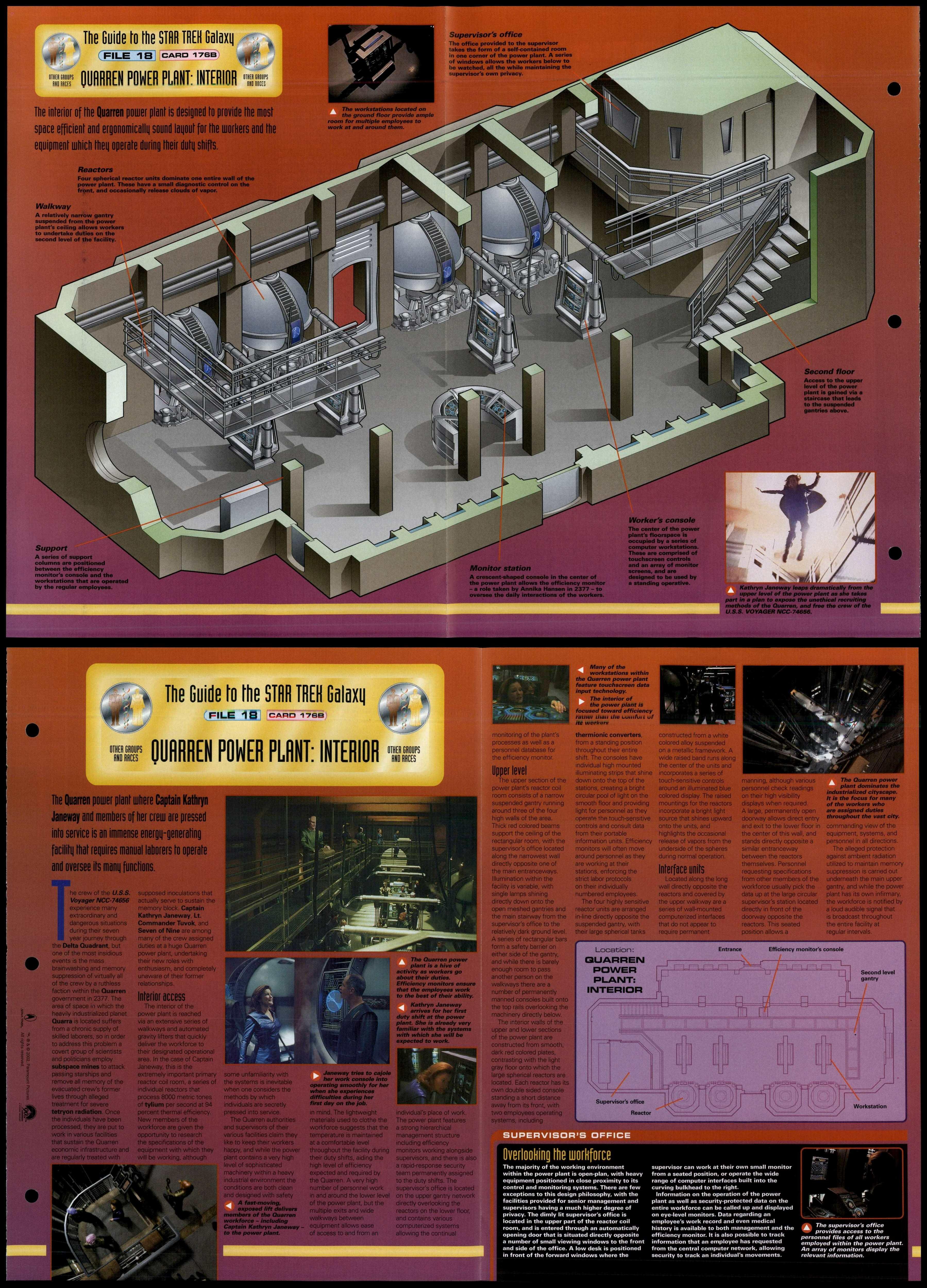 Quarren Power Plant: Interior - Groups & Races Star Trek Fact File Fold-Out Page