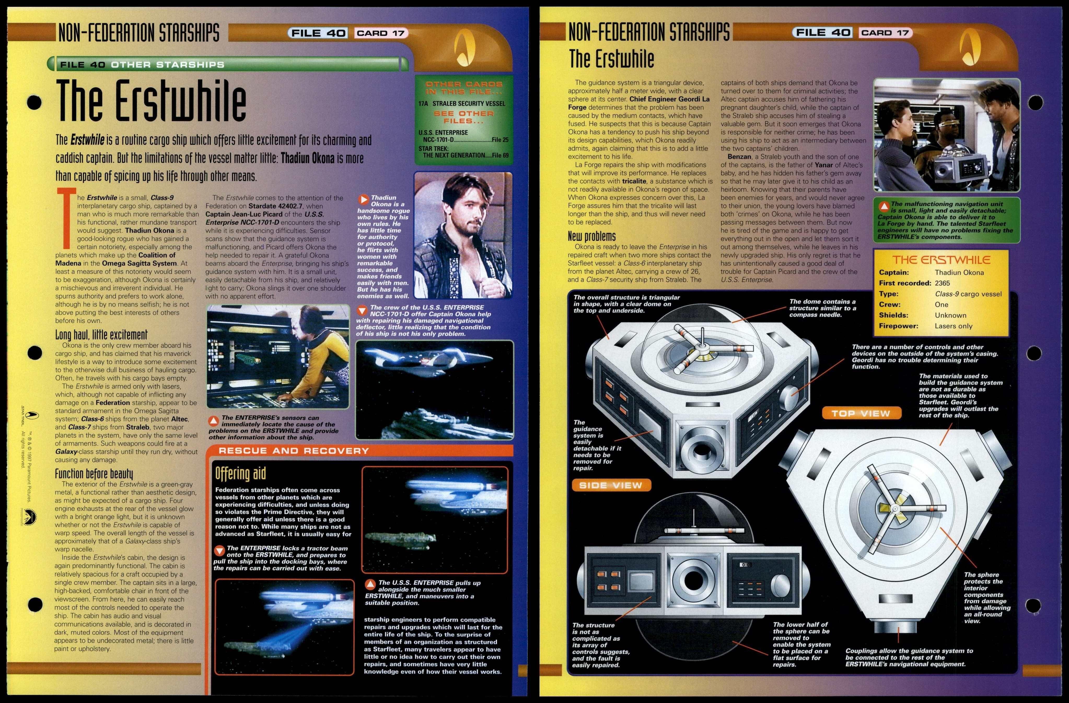 The Erstwhile - Other Starships - Star Trek Fact File Page