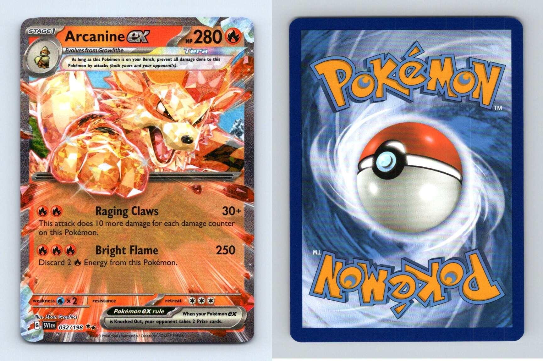 Arcanine Pokemon Card Ex