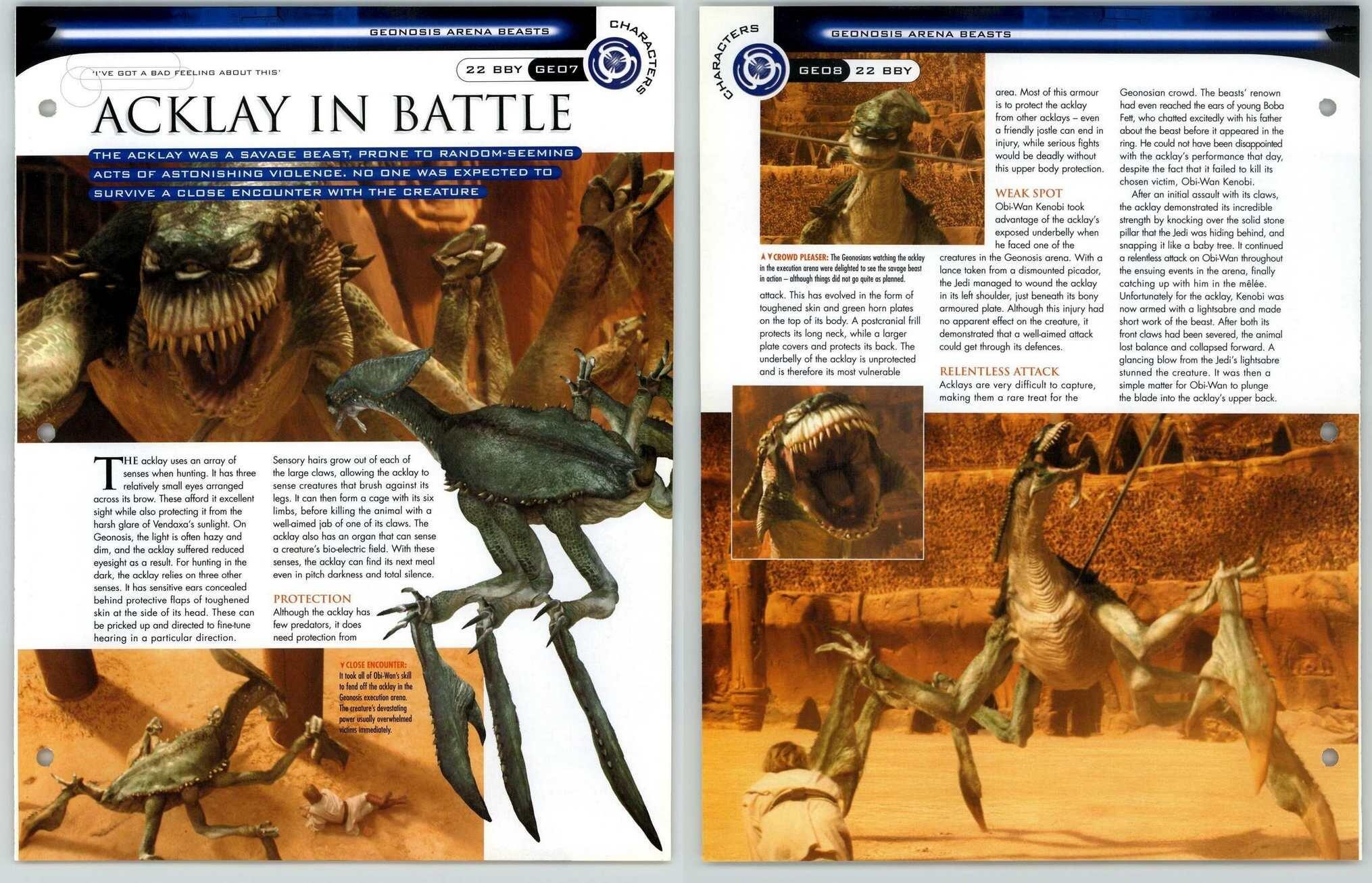 Acklay In Battle #GEO7-8 Geonosis Arena - Characters - Star Wars Fact ...