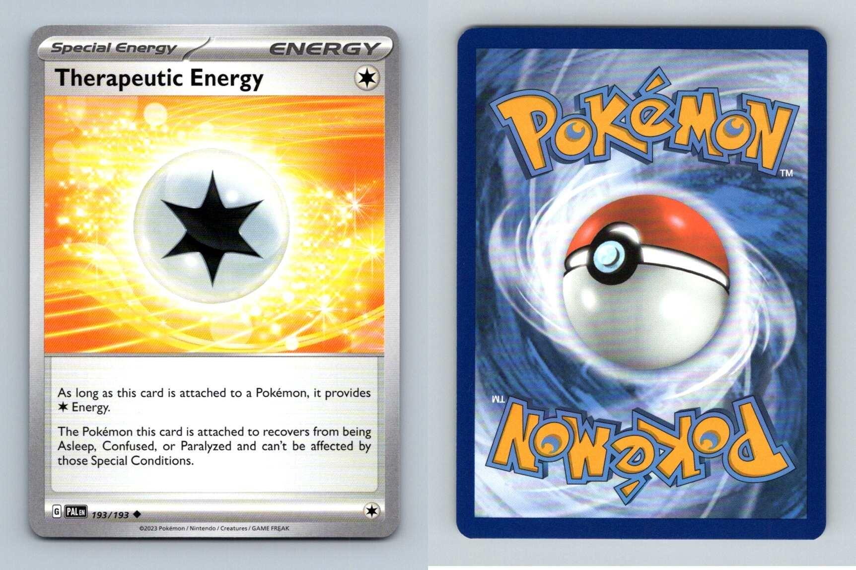 Therapeutic Energy #193 SV Paldea Evolved Uncommon Pokemon 2023 TCG Card