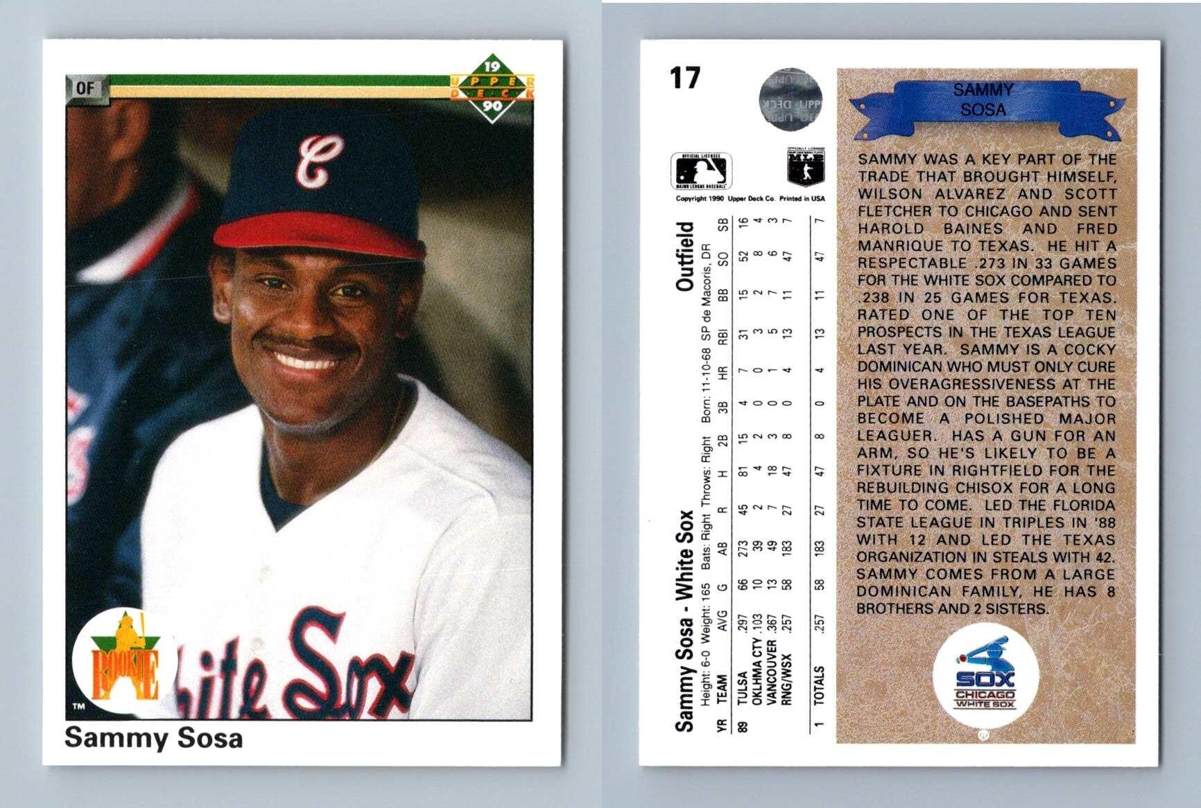 Sammy Sosa White Sox Card