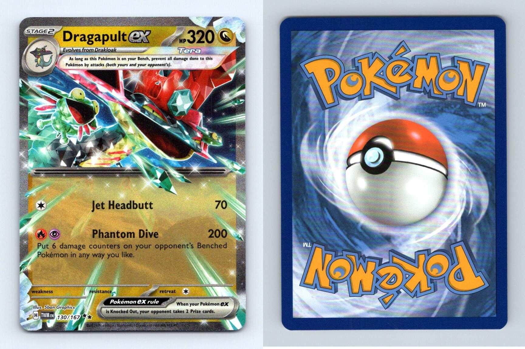 Dragapult Ex Sv Twilight Masquerade Pokemon Double Rare