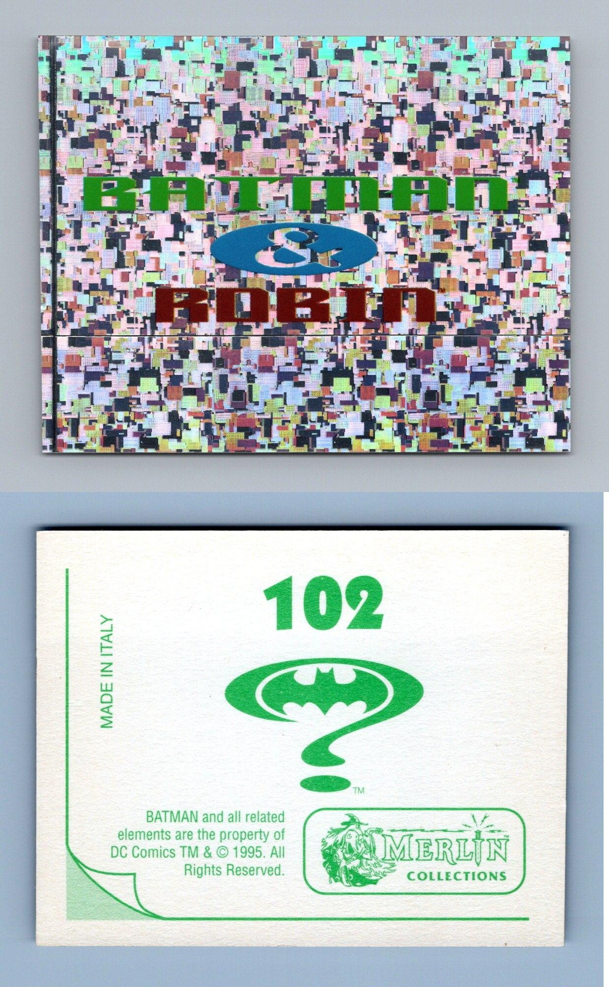 Batman Forever Movie #102 Merlin 1995 Foil Sticker