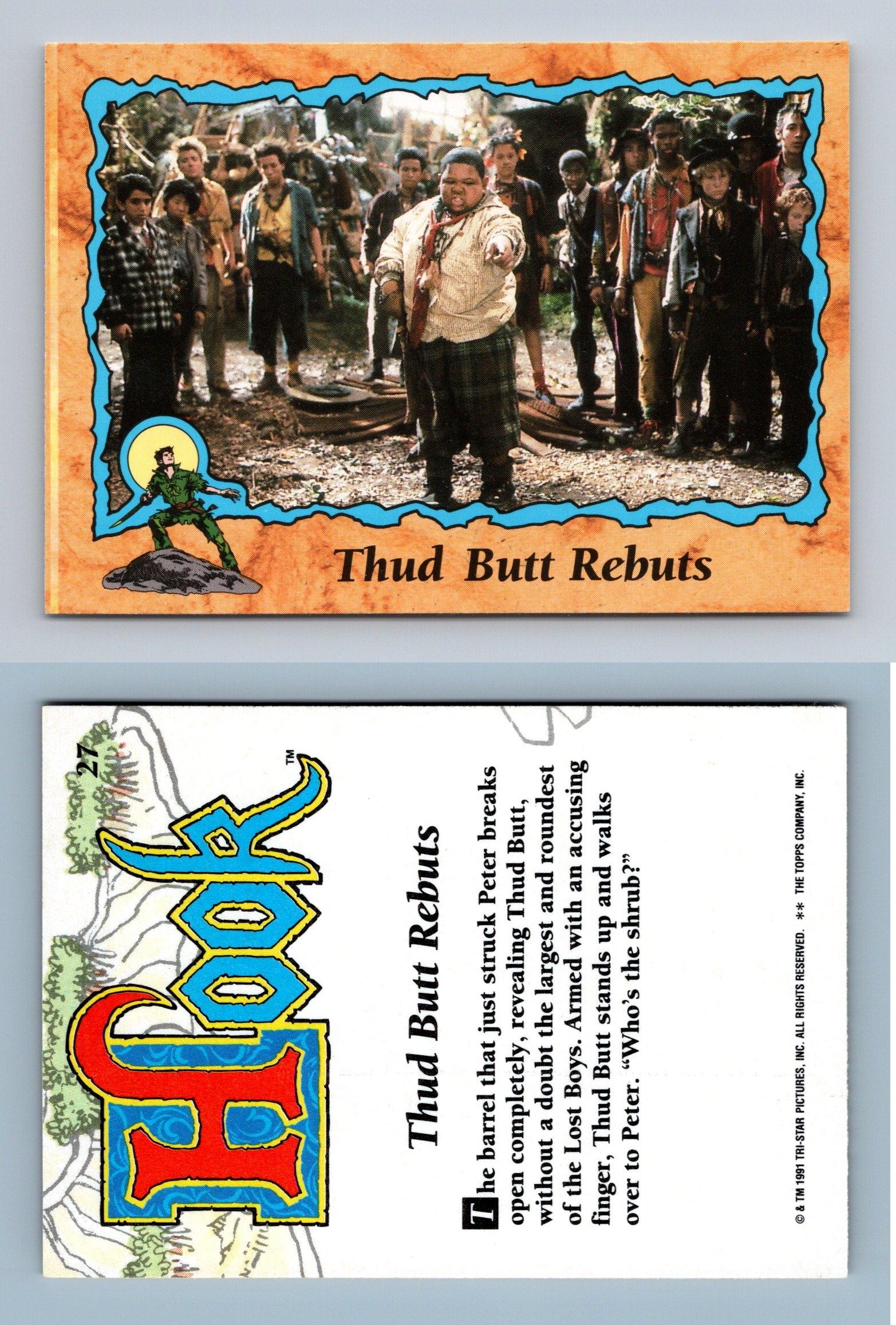 Thud Butt Rebuts #27 Hook 1991 Topps Trading Card