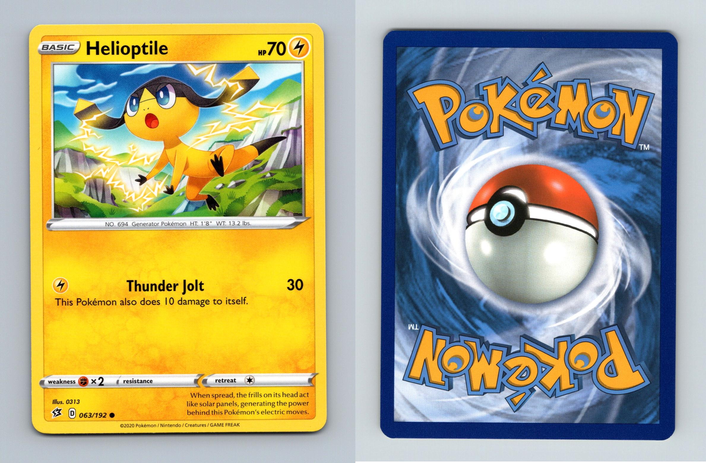 Pokemon Helioptile Card