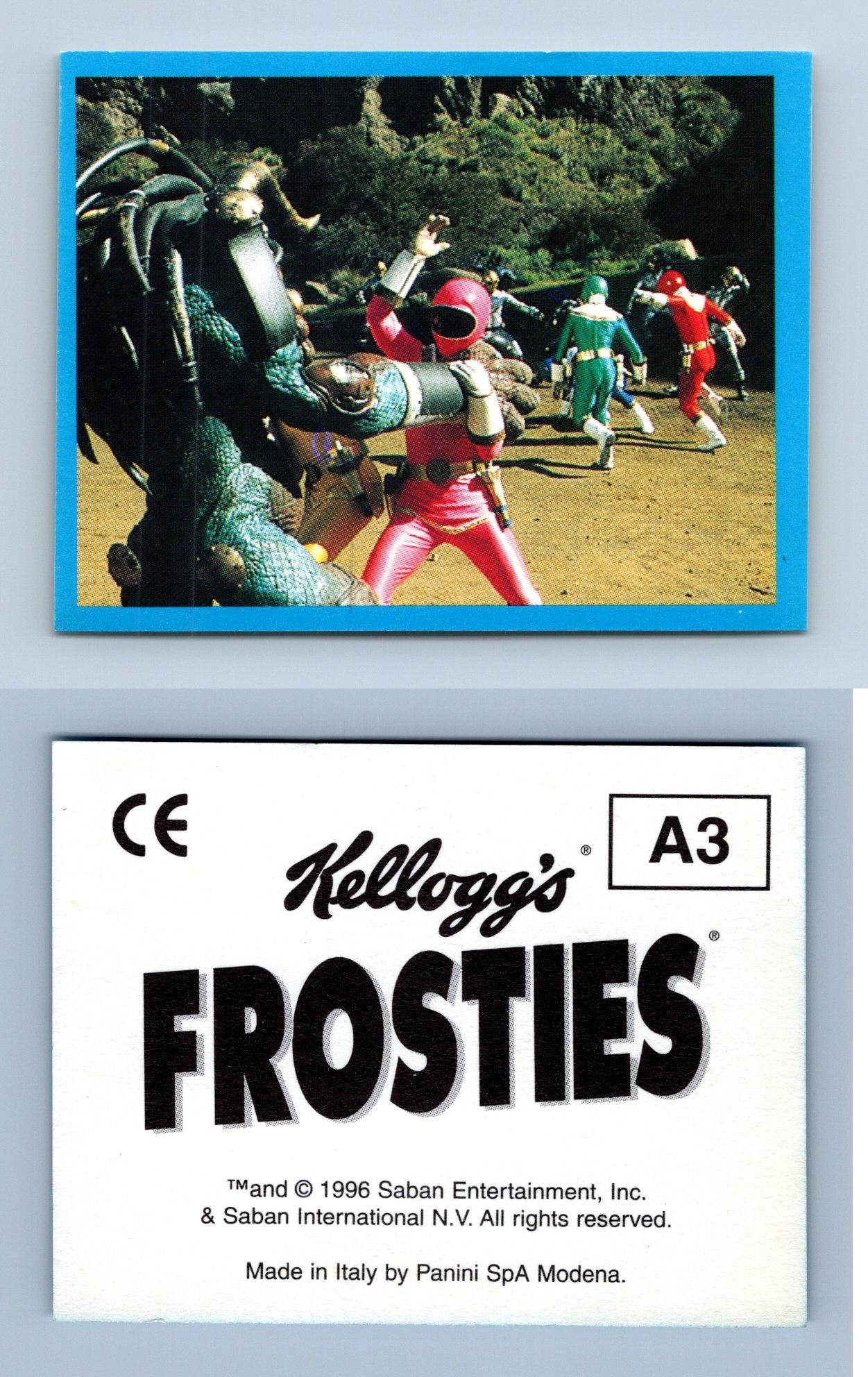 Power Rangers #A3 Kellogg's Frosties Panini Sticker