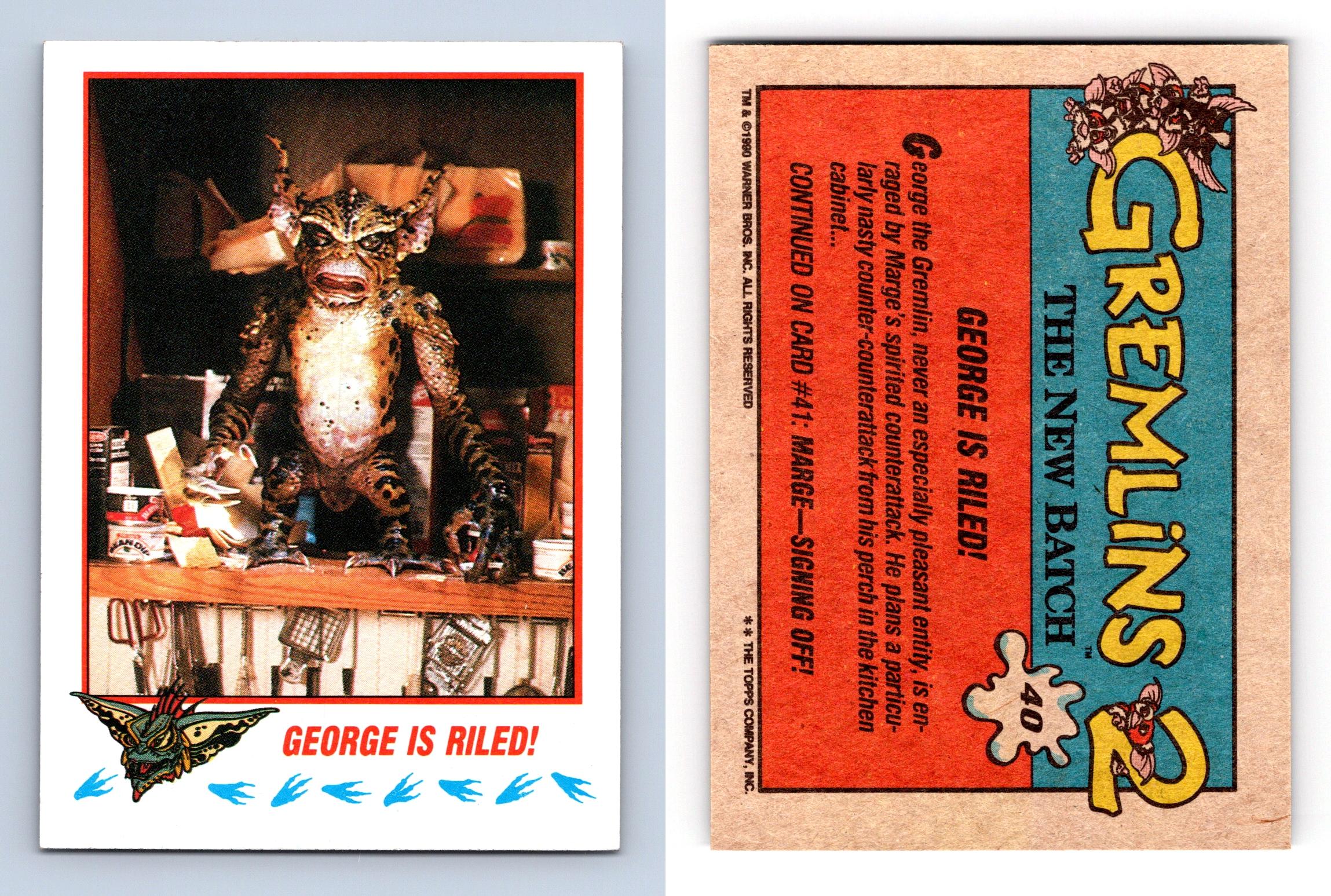 George Is Riled #40 Gremlins 2 : The New Batch 1990 Topps Trading Card