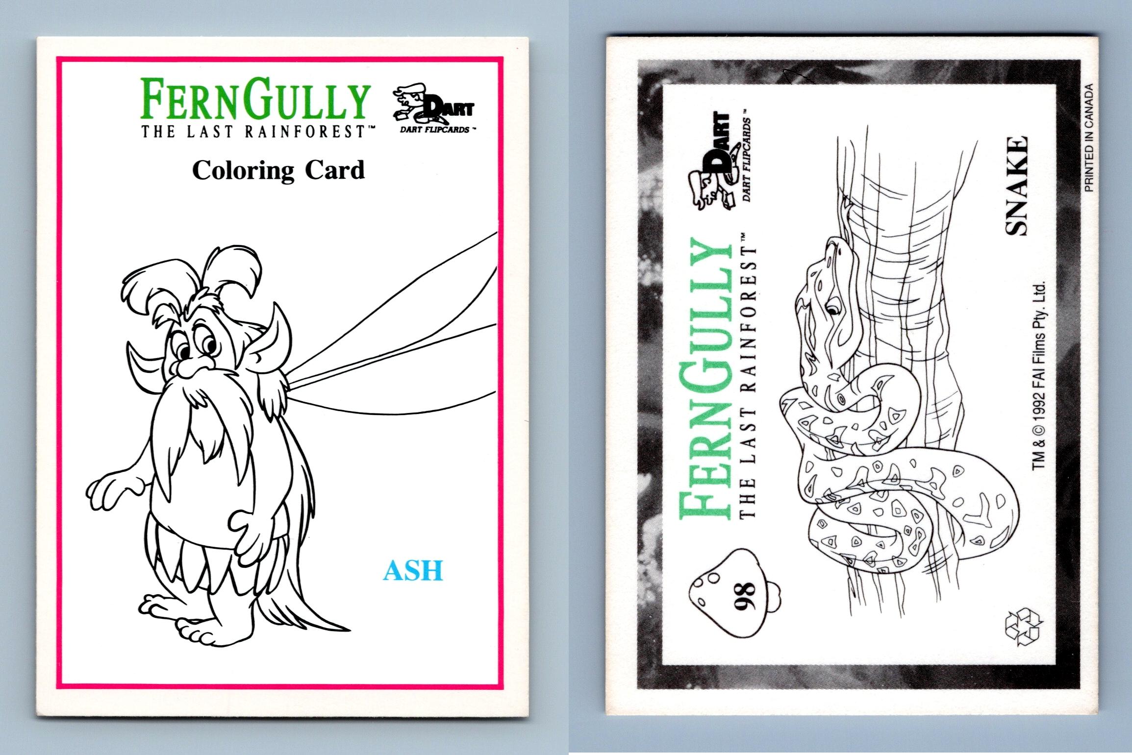 fern gully coloring pages