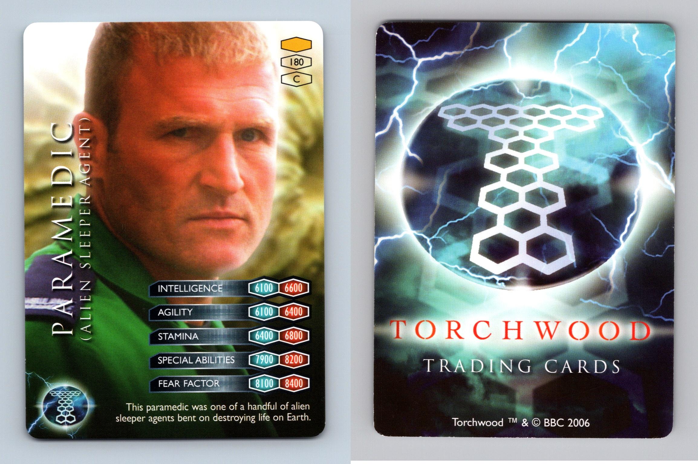 Paramedic #180 Torchwood 2008 BBC Common TCG Card