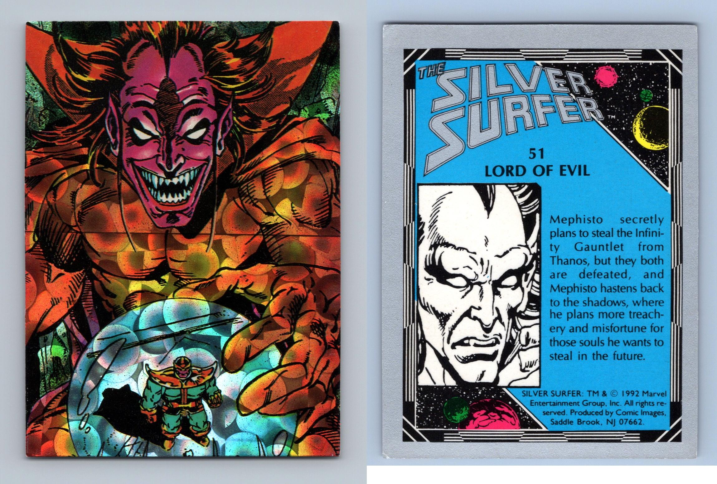 Lord Of Evil #51 The Silver Surfer 1992 Comic Images Trading Card | eBay