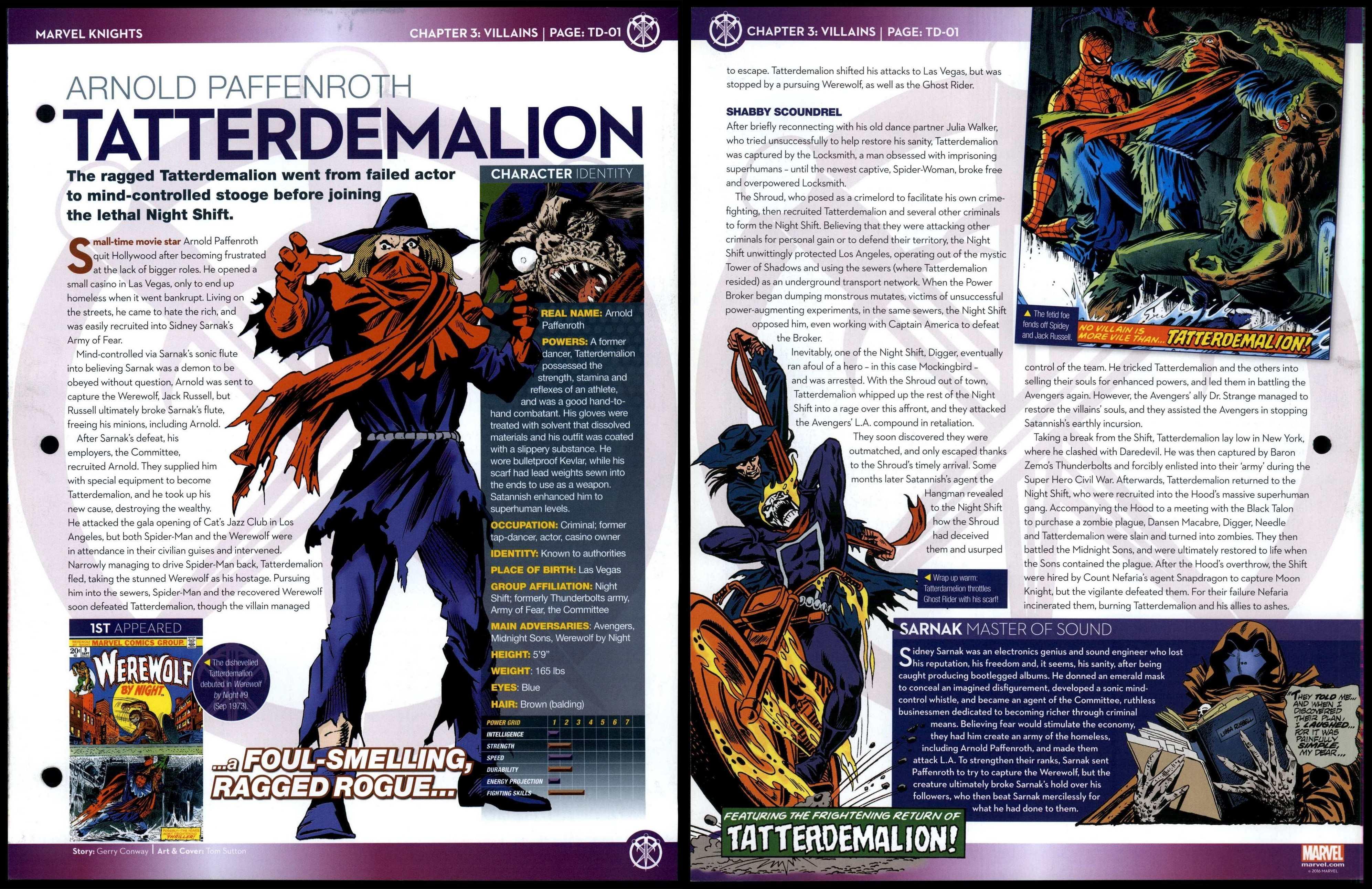 Tatterdemalion - Arnold Paffenroth #TD-01 Villains - Marvel Knights ...