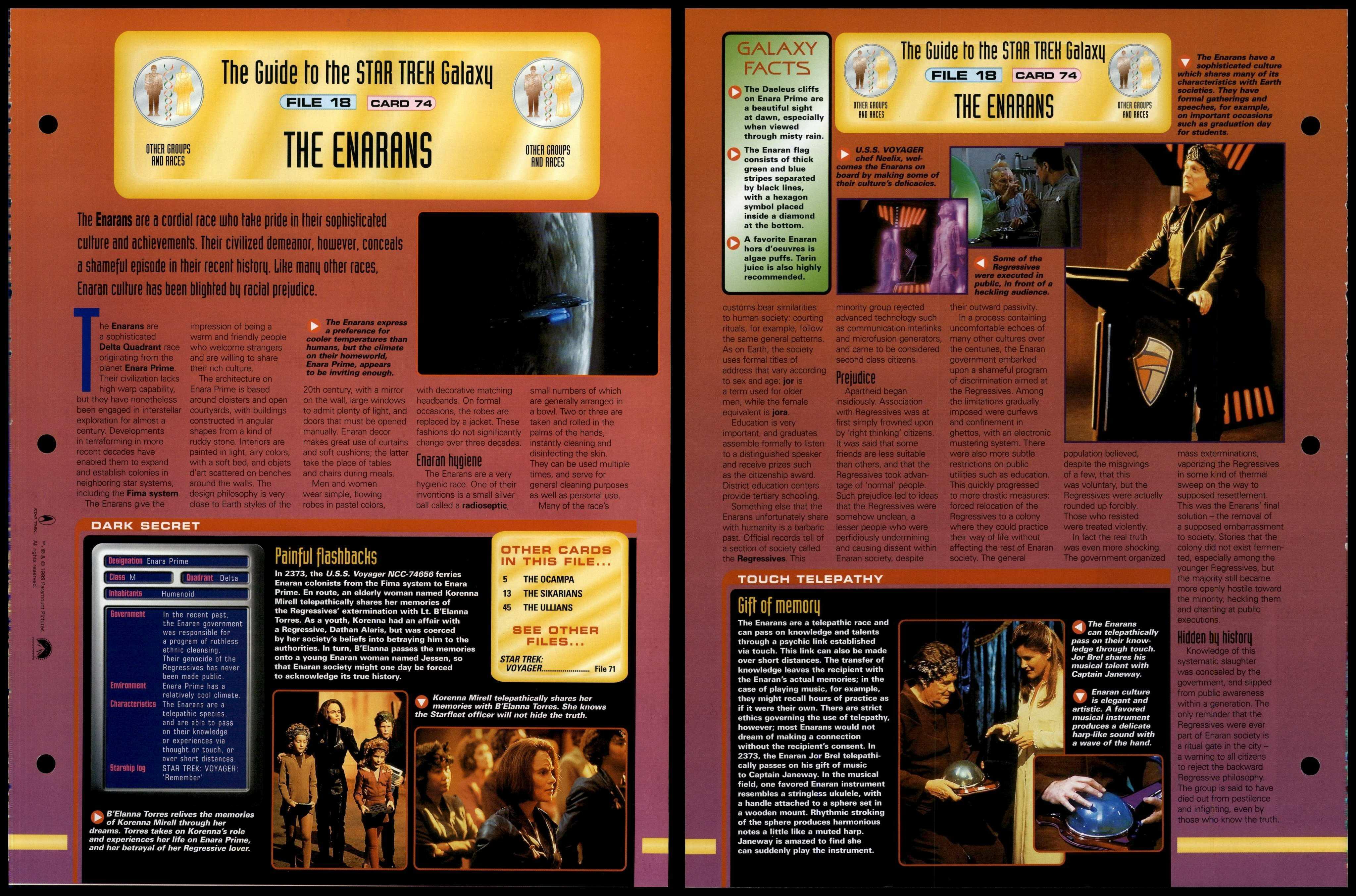 The Enarans - Other Groups & Races - Star Trek Fact File Page