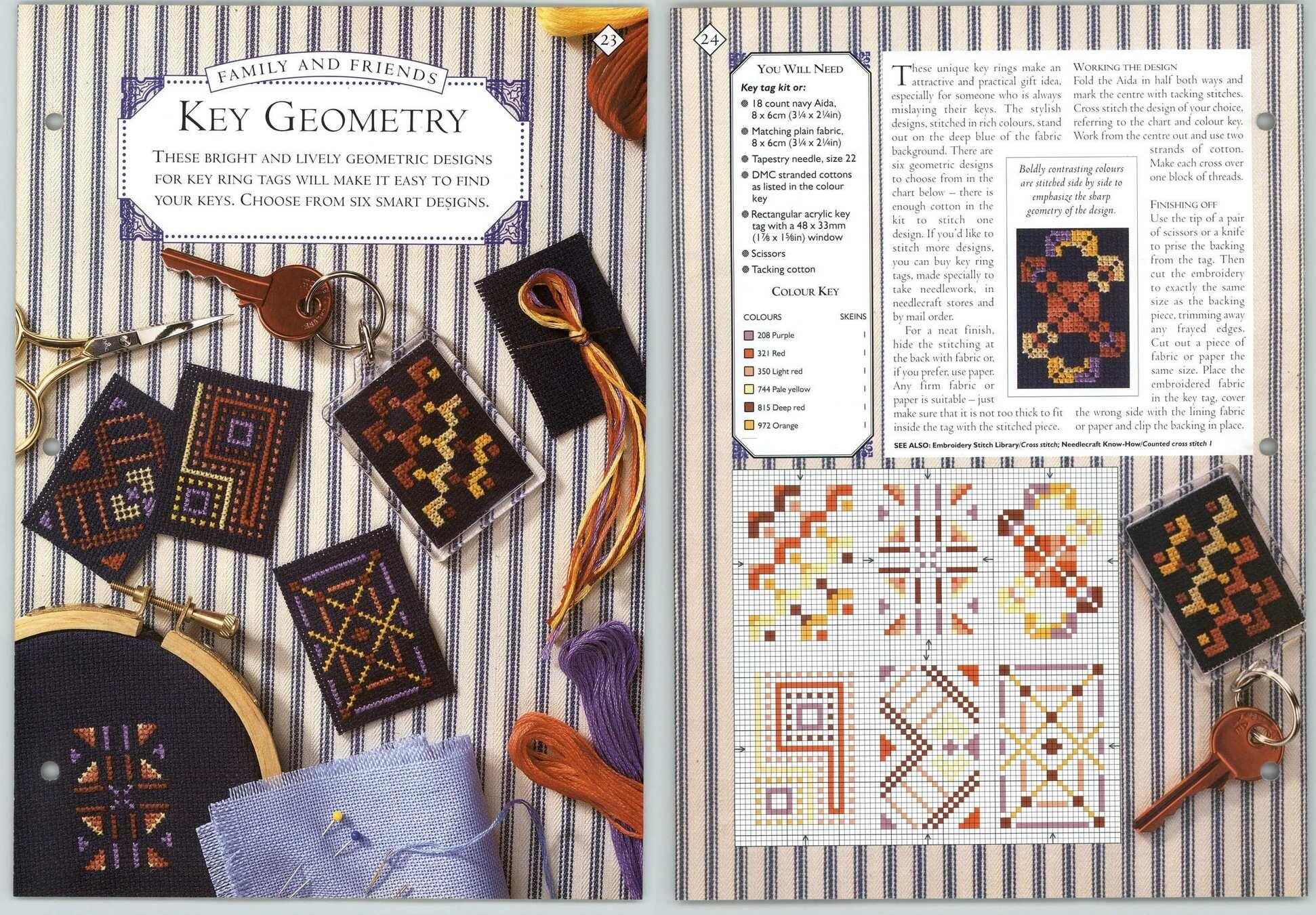 Key Geometry #23-24 Family & Friends - Needlecraft Magic Pattern