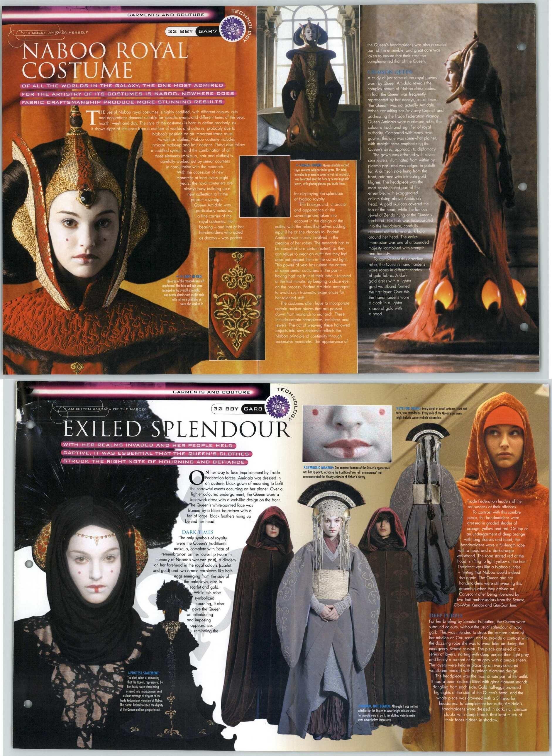 Naboo Royal Costume / Exiled Splendour #GAR7-8 - Technology - Star Wars ...