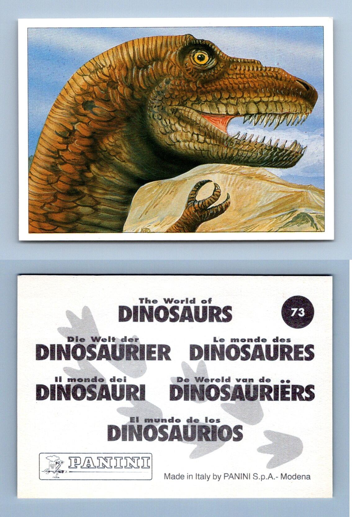 Yangchuanosaurus #73 The World Of Dinosaurs 1997 Sticker