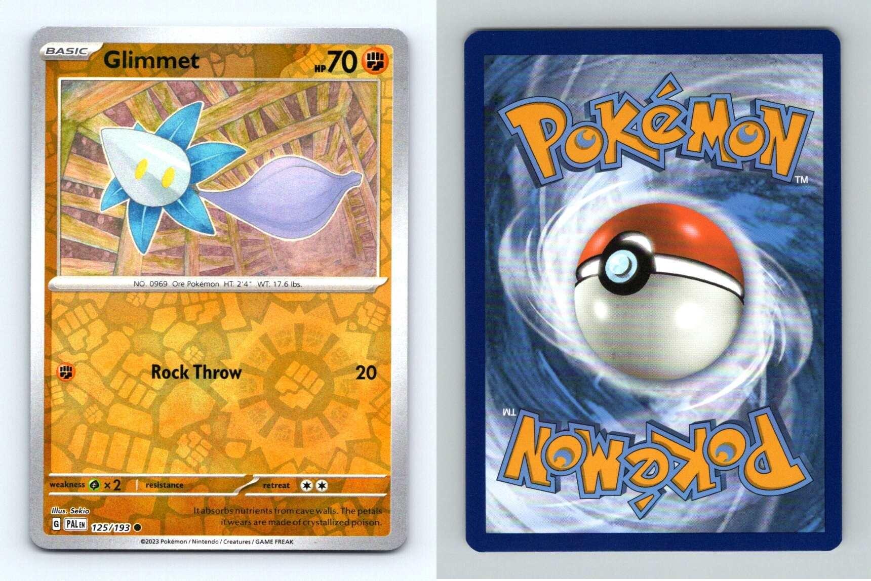 Glimmet #125 SV Paldea Evolved Reverse Holo Common Pokemon 2023 TCG Card