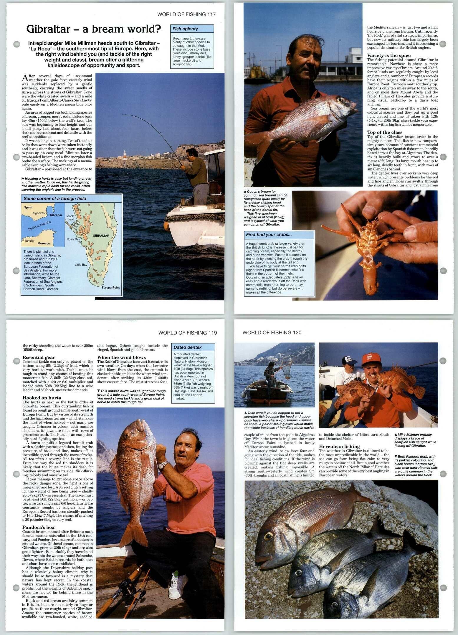 Gibraltar Bream World World Of Fishing The Art Of Fishing 2 Pages