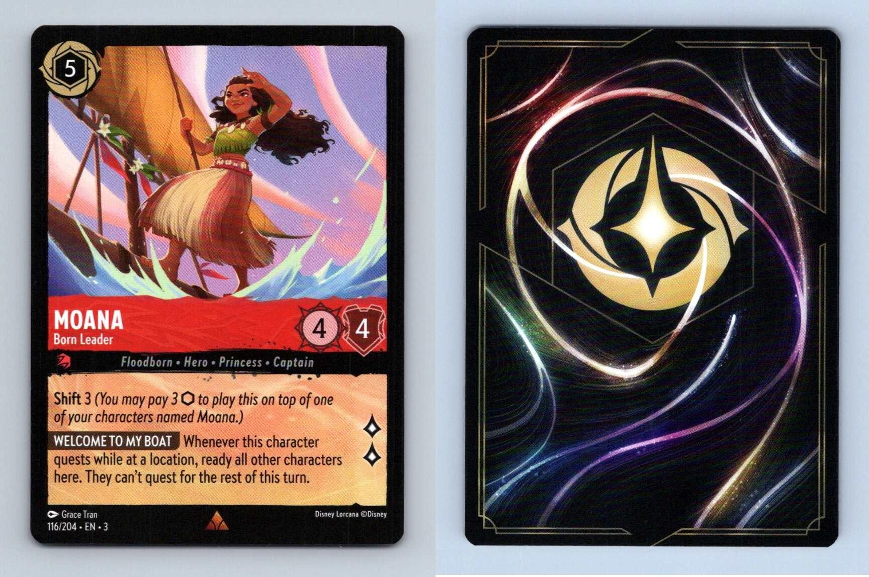 Moana #116/204 Lorcana Into The Inklands 2024 Disney Rare TCG