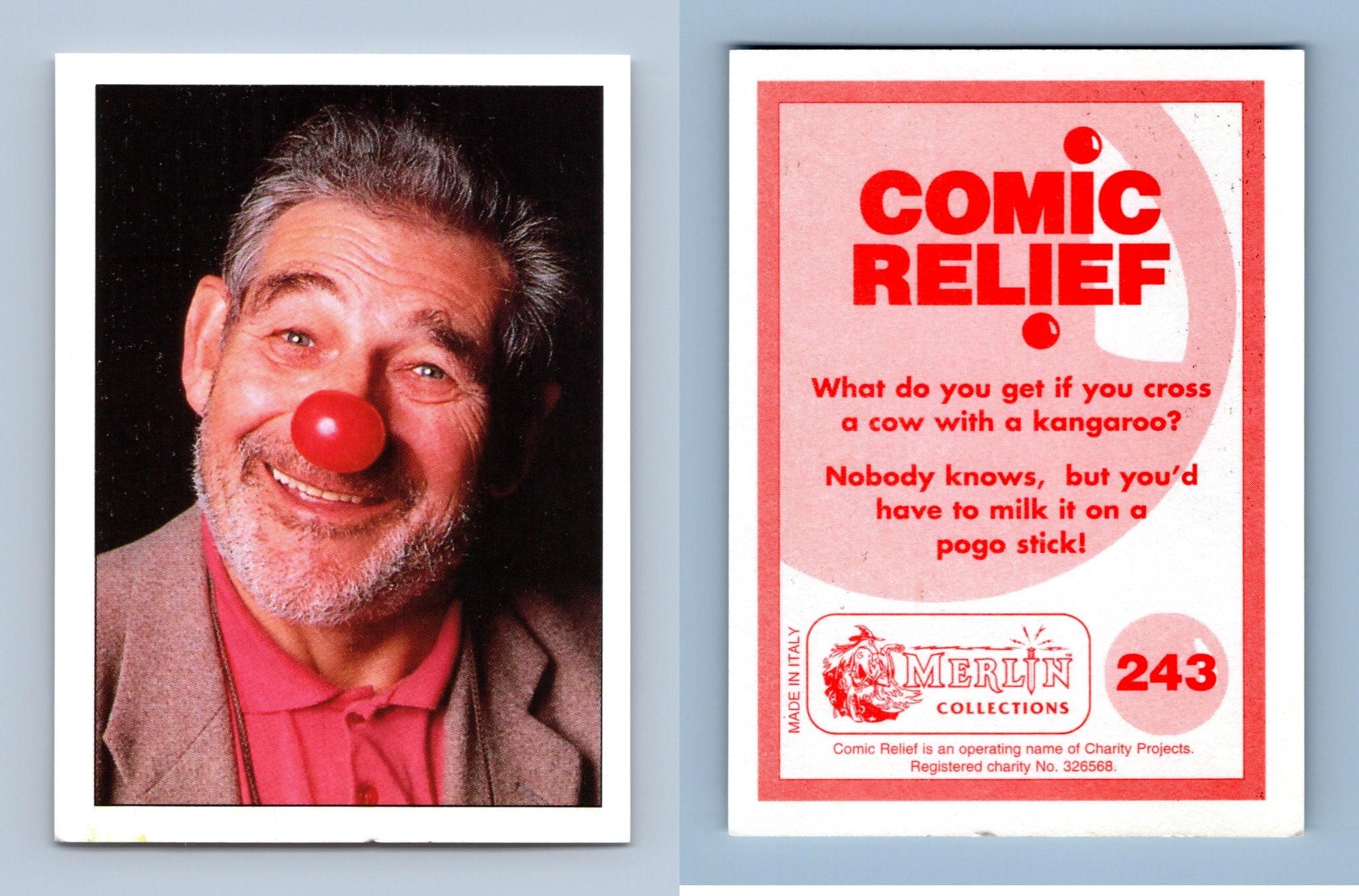 Comic Relief #243 Merlin 1995 Trevor Peacock Sticker