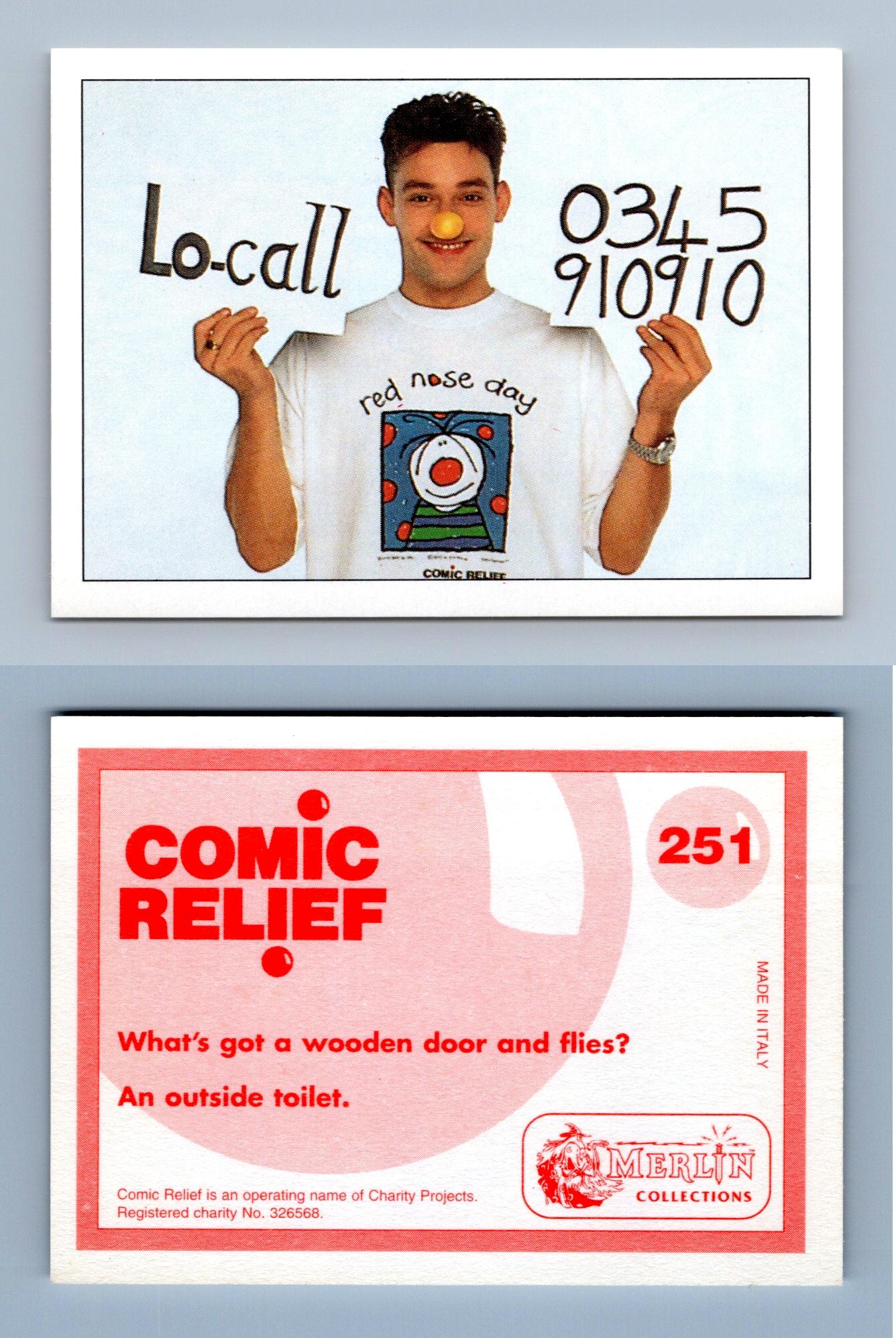 Comic Relief #251 Merlin 1995 Toby Anstis Sticker