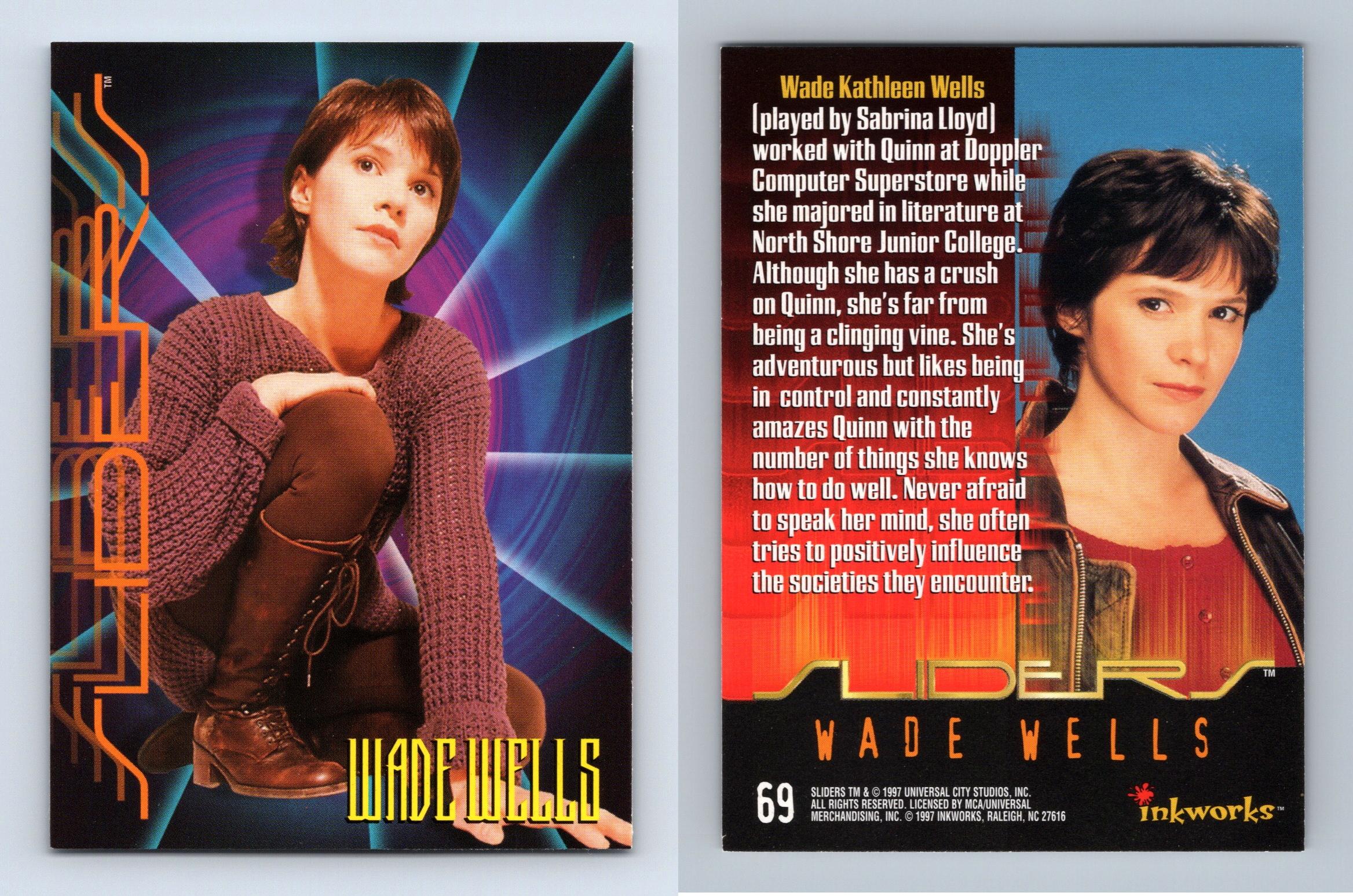 Wade Wells #69 Sliders 1997 Inkworks Trading Card