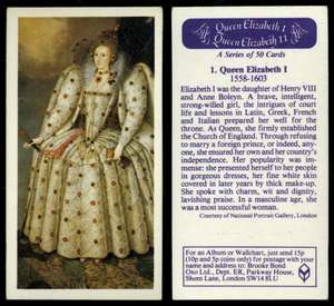 Queen of Scots Queen Elizabeth I-Queen Elizabeth II 1983 Brooke Bond ...
