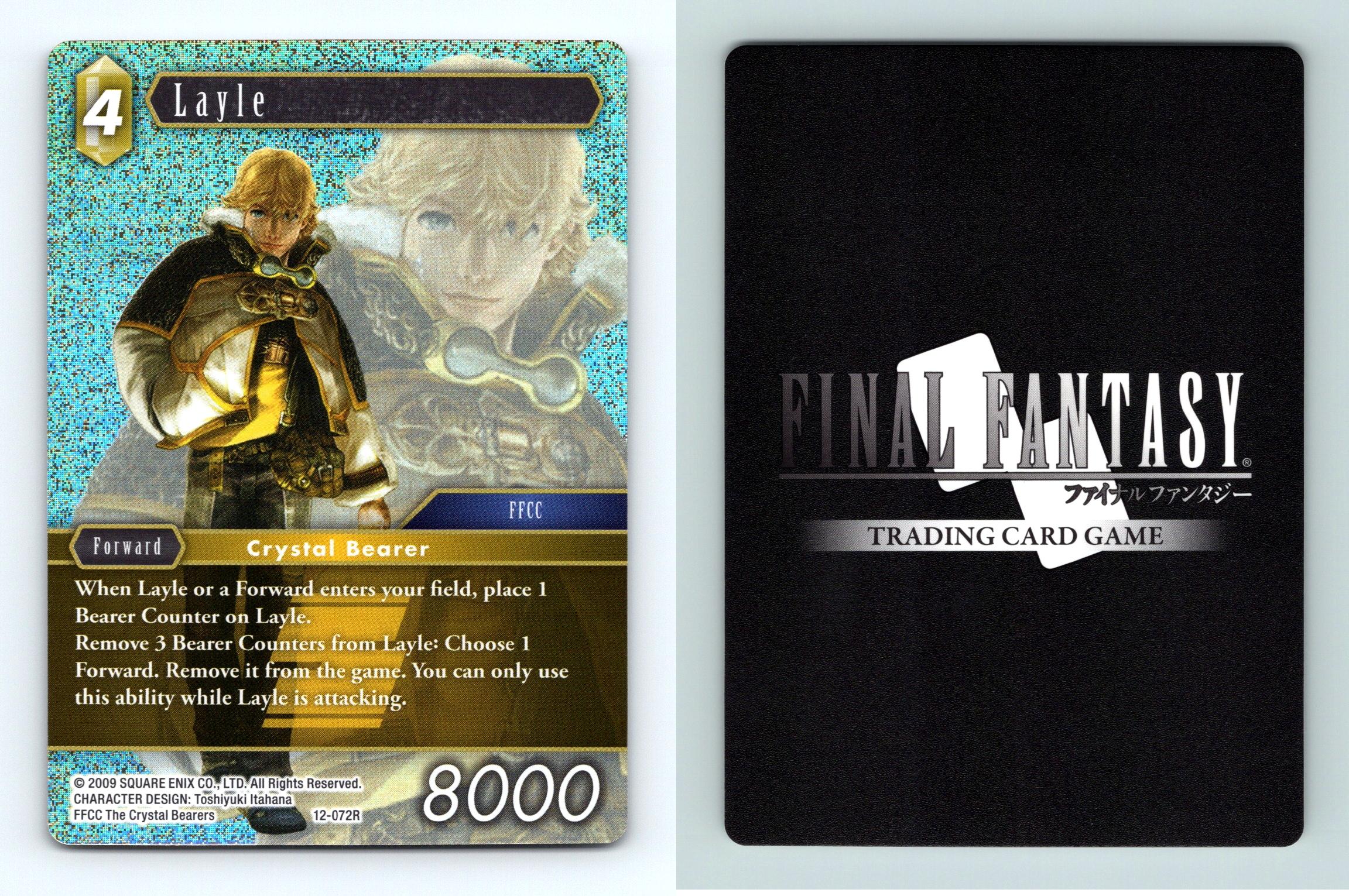 Layle #12-072R Final Fantasy Opus XII Crystal Awakening Rare Foil TCG