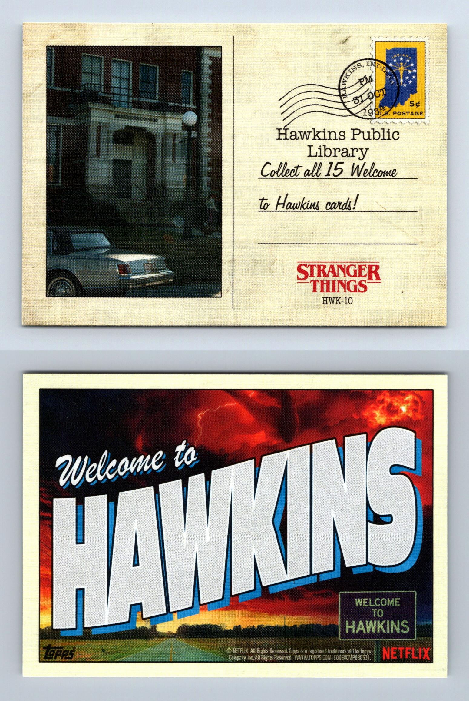 Hawkins Pub. Library #HWK-10 Stranger Things Upside Down Welcome To ...