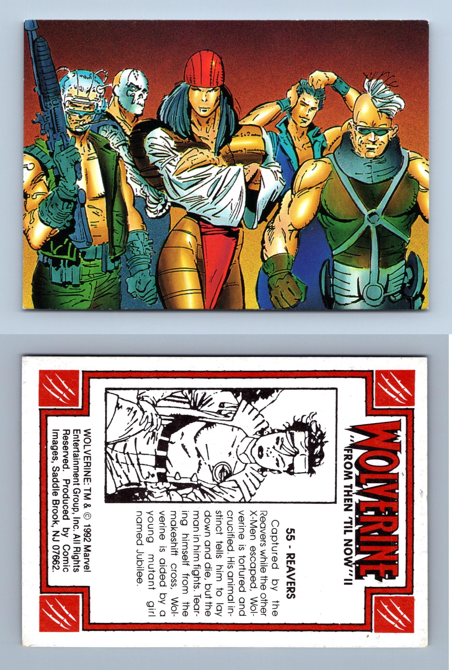 Reavers #55 Wolverine From Then Til Now II 1992 Comic Images Trading Card