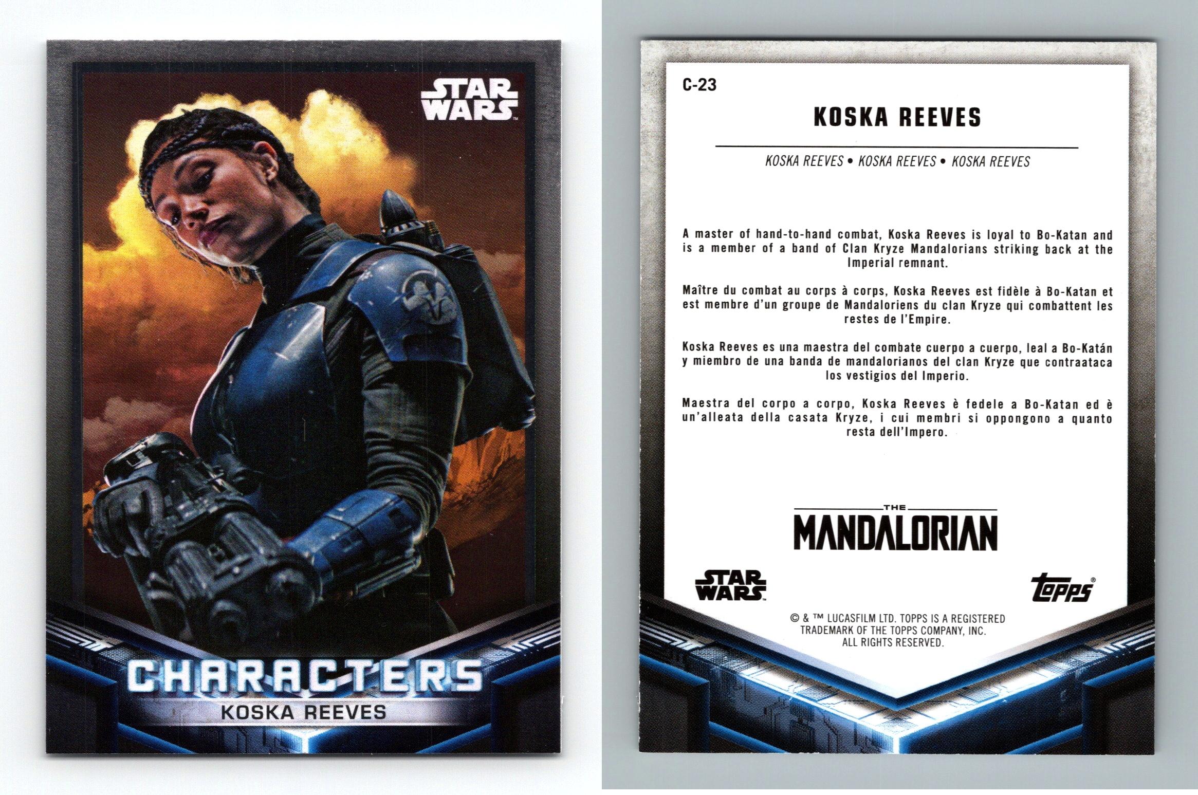 Koska Reeves #C-23 Star Wars The Mandalorian Season 1 & 2 Topps ...