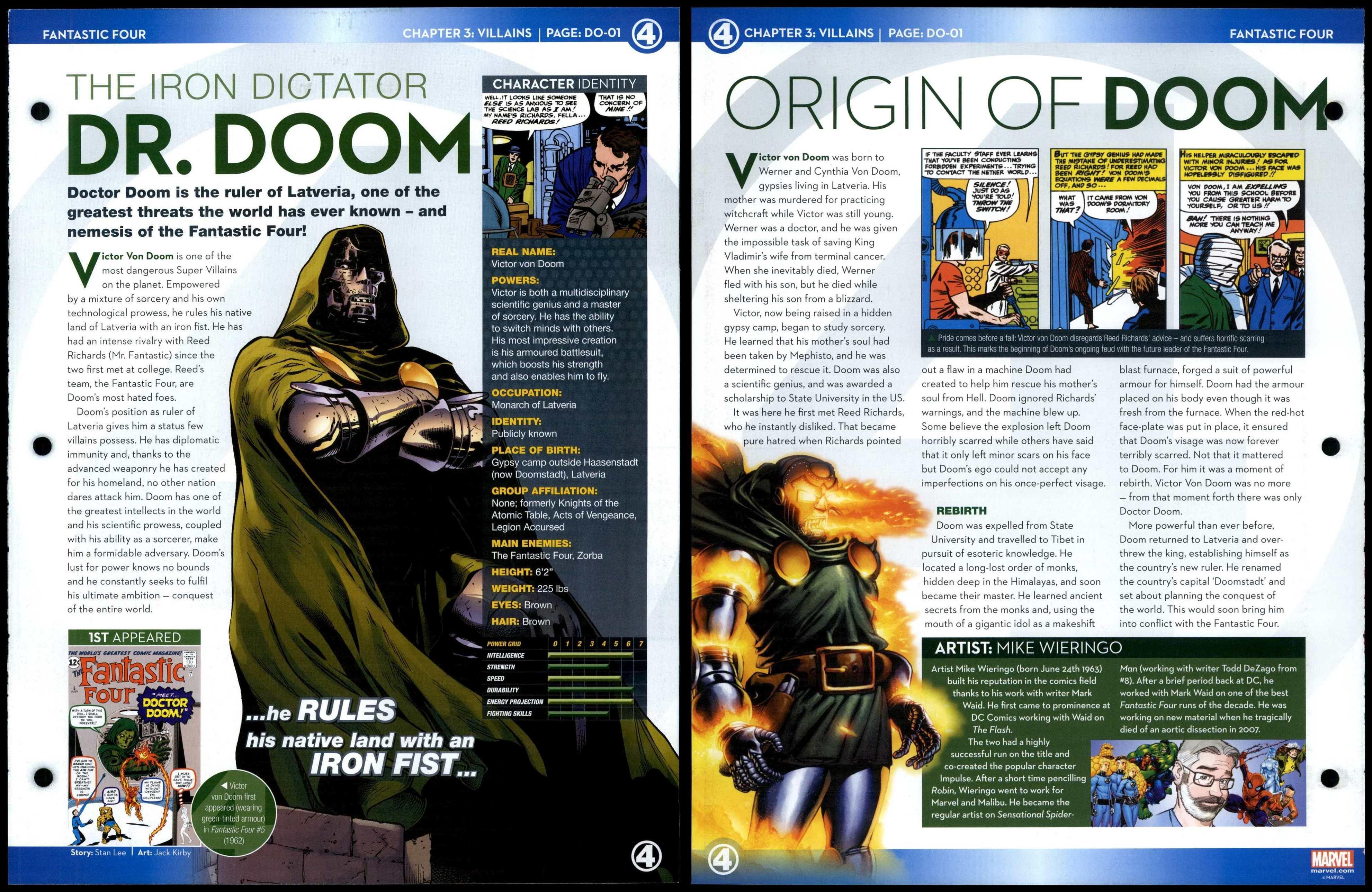 Dr. Doom - The Iron Dictator #DO-01 Villains - Fantastic Four Marvel ...