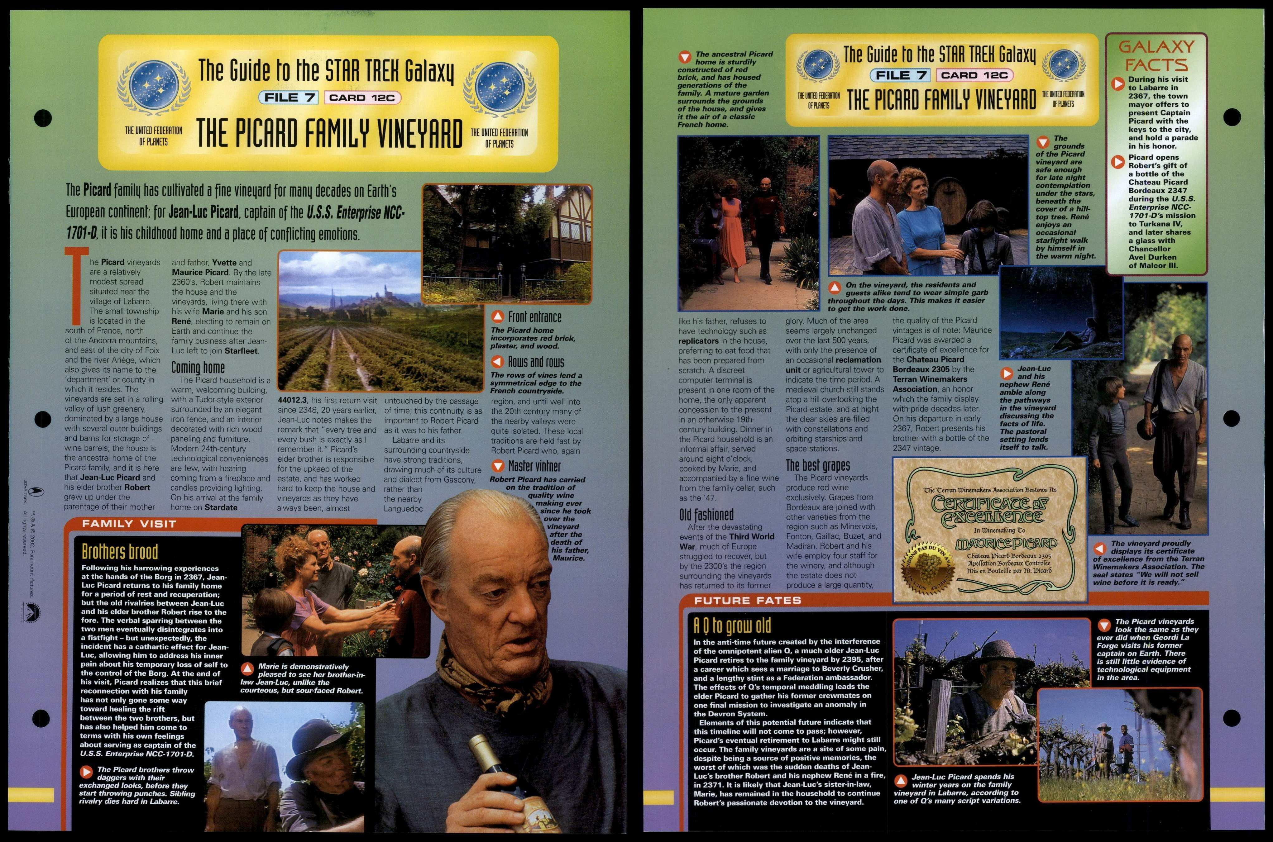 The Picard Family Vineyard - Federation Of Planets - Star Trek Fact ...