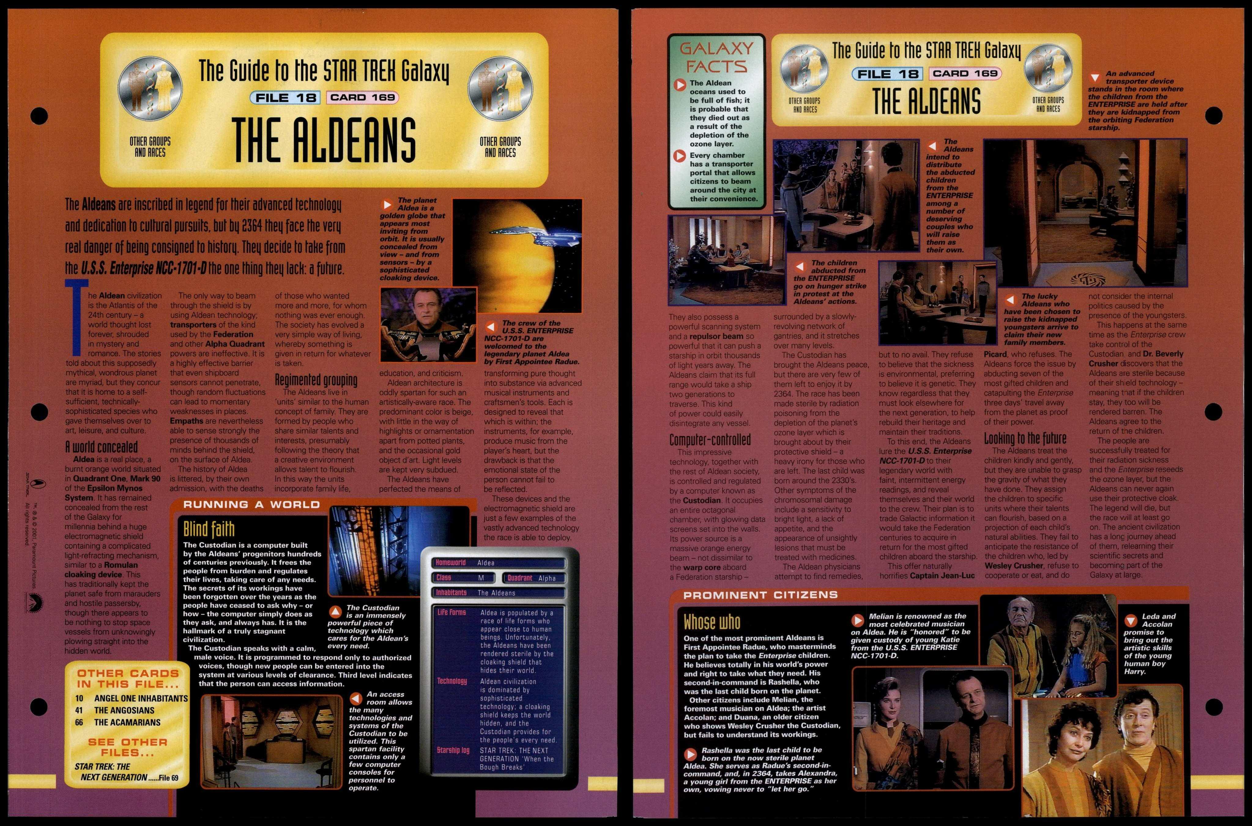 The Aldeans - Other Groups & Races - Star Trek Fact File Page