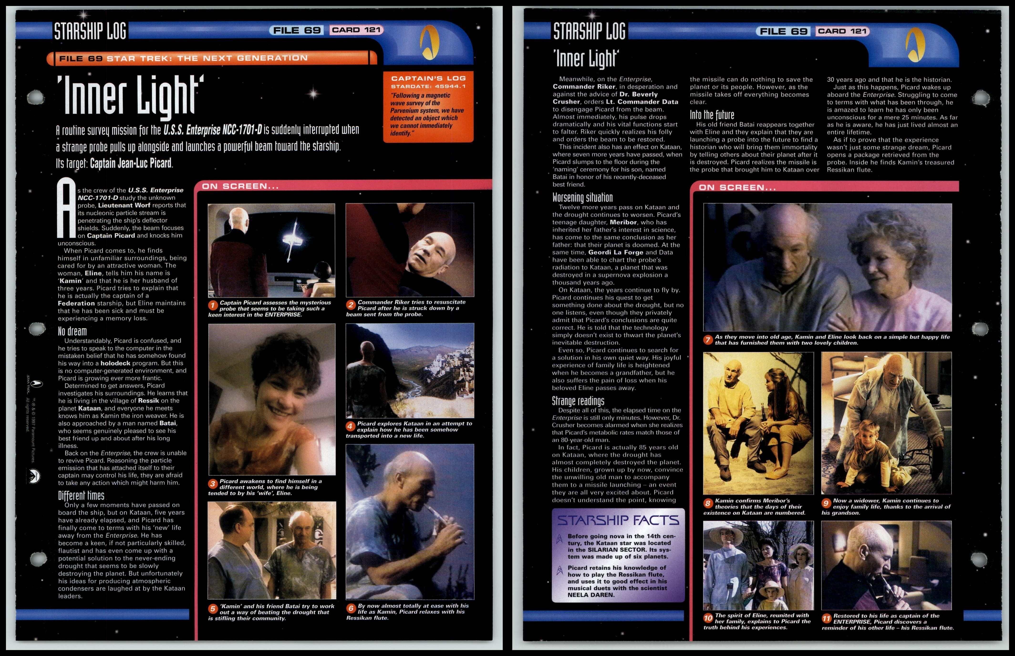 Inner Light - Next Generation - Star Trek Fact File Page