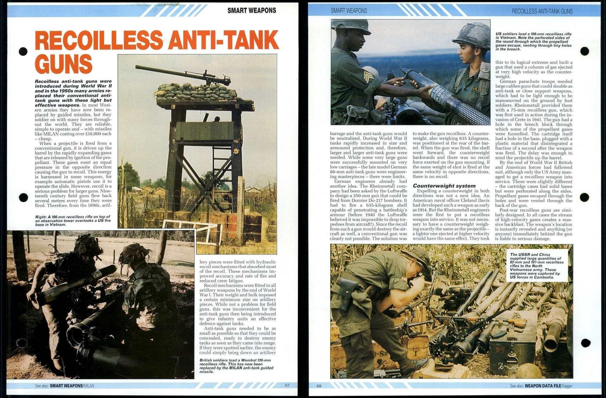 Recoilless Anti-Tank Guns - Smart Weapons - In Combat Fact File Page
