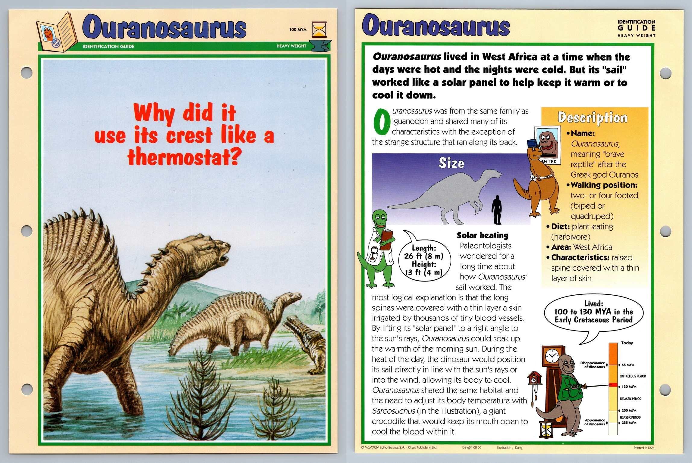 Ouranosaurus - Identification Guide - Dinosaurs! - Orbis Play & Learn ...