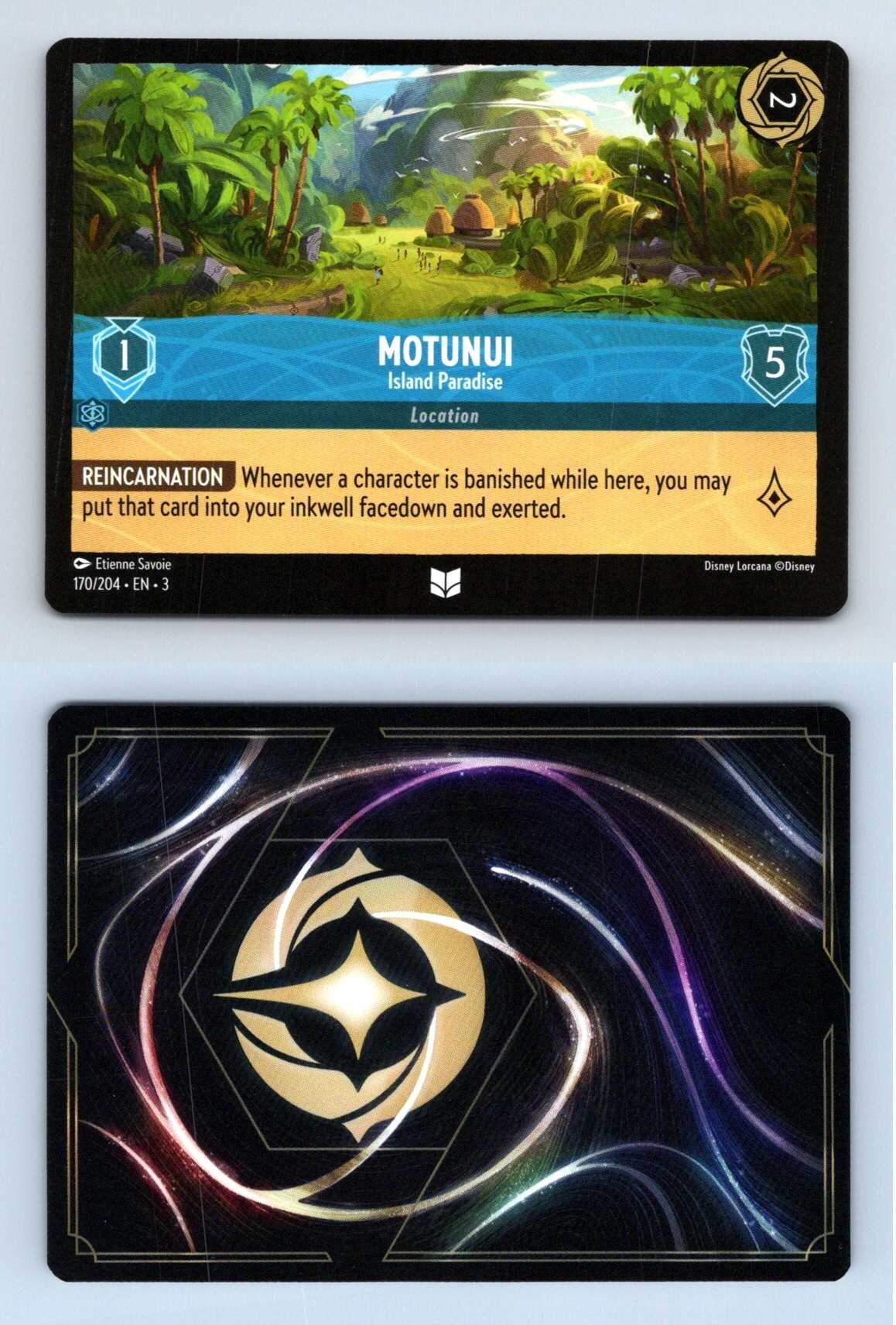 Motunui #170/204 Lorcana Into The Inklands 2024 Disney Uncommon TCG