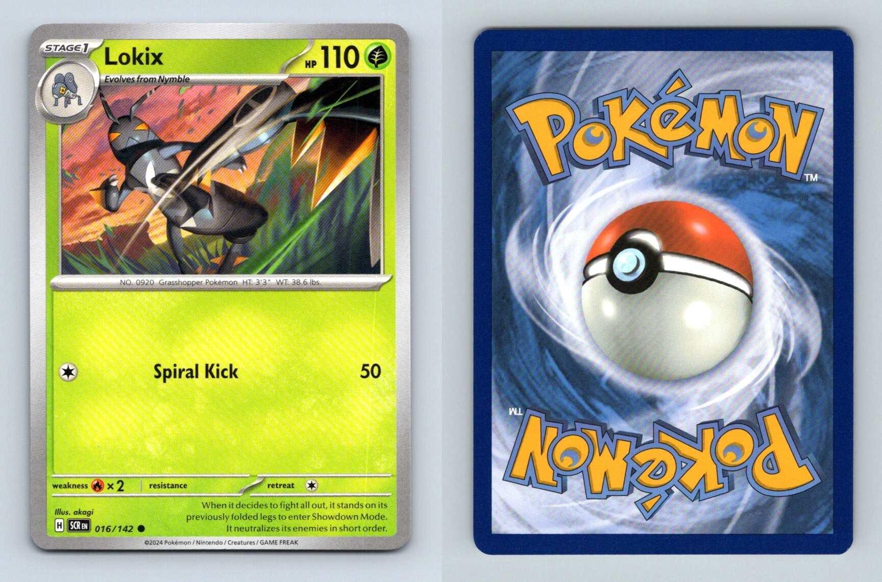 Lokix #16/142 SV Stellar Crown 2024 Common Pokemon TCG Card