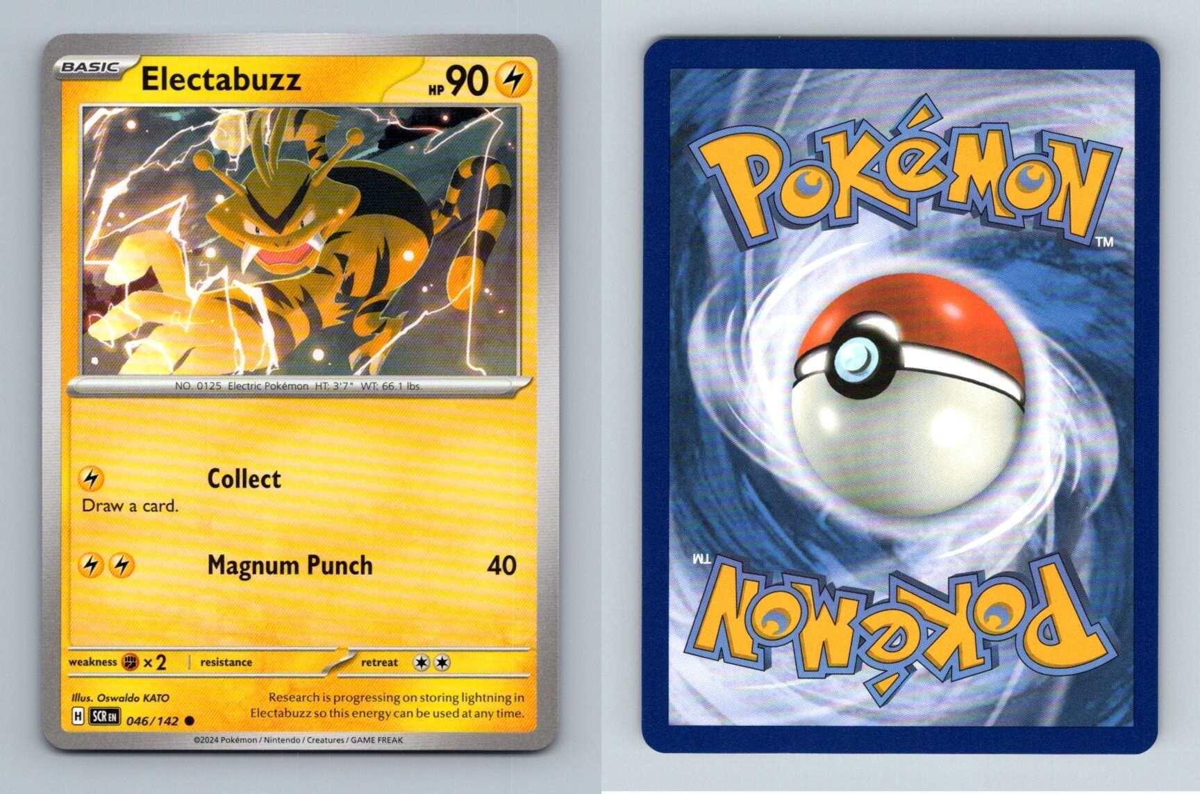 Electabuzz #46/142 SV Stellar Crown 2024 Common Pokemon TCG Card