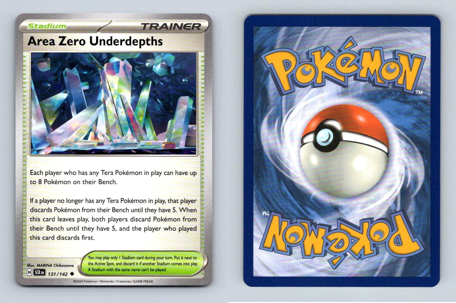 Area Zero Underdepths #131/142 SV Stellar Crown 2024 Uncommon Pokemon ...