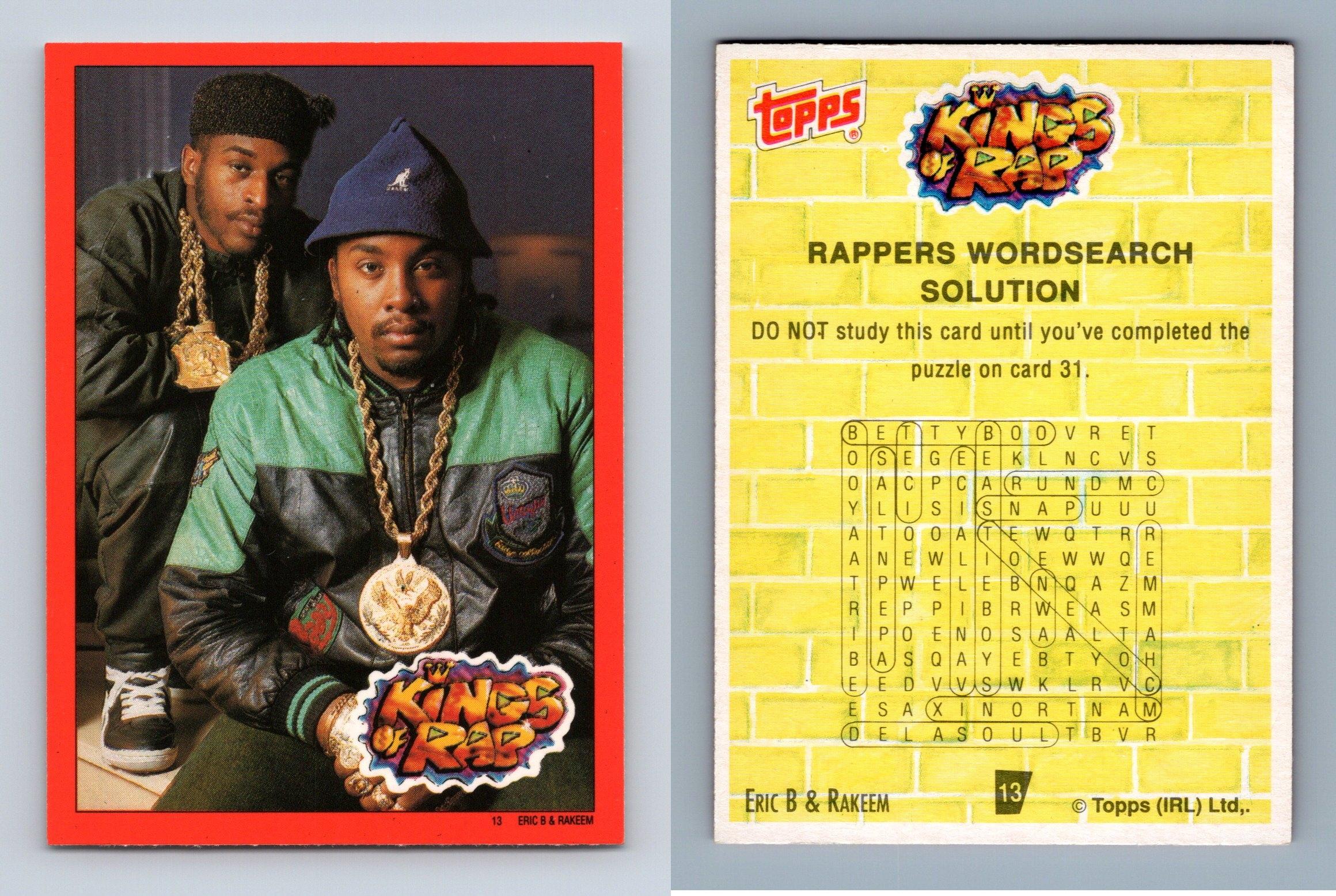 Eric & Rakeem #13 Kings Of Rap 1991 Topps Trading Card