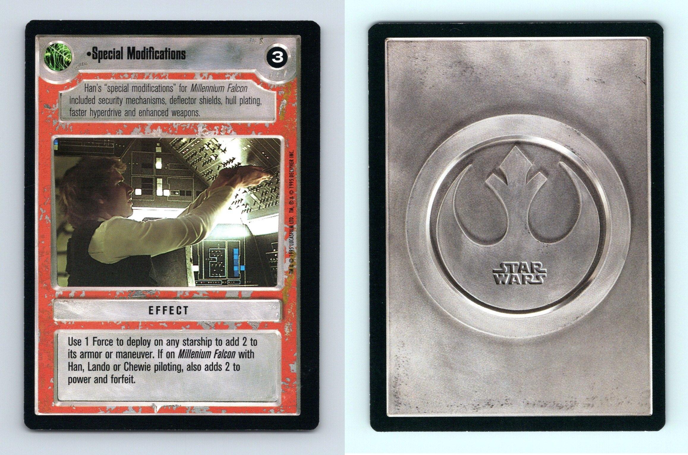 Special Modifications Star Wars Premiere Limited 1995 LS Uncommon CCG Card