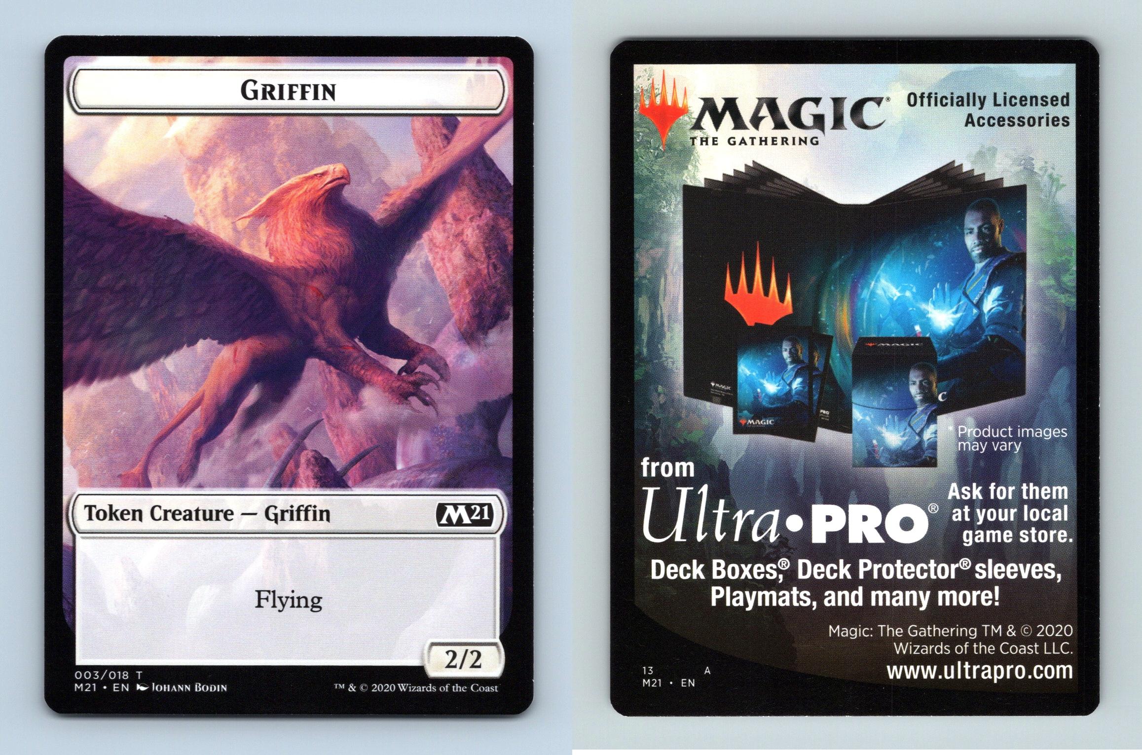 Griffin #3/18 MTG Core 2021 Token TCG Card
