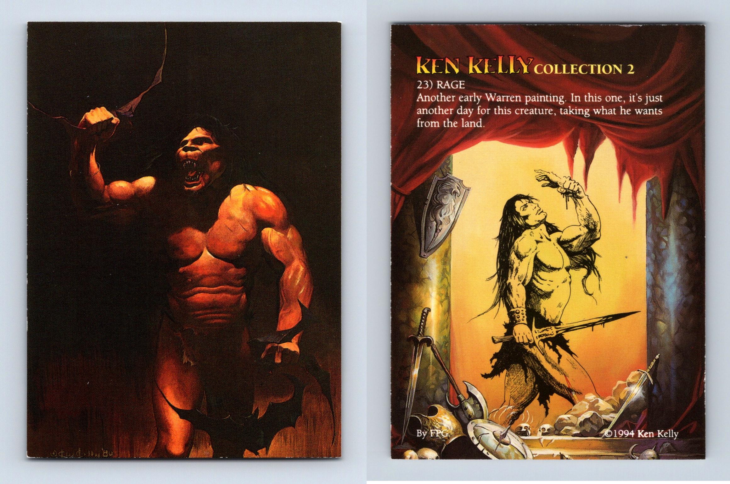 Rage #23 Ken Kelly Collection 2 FPG 1994 Trading Card