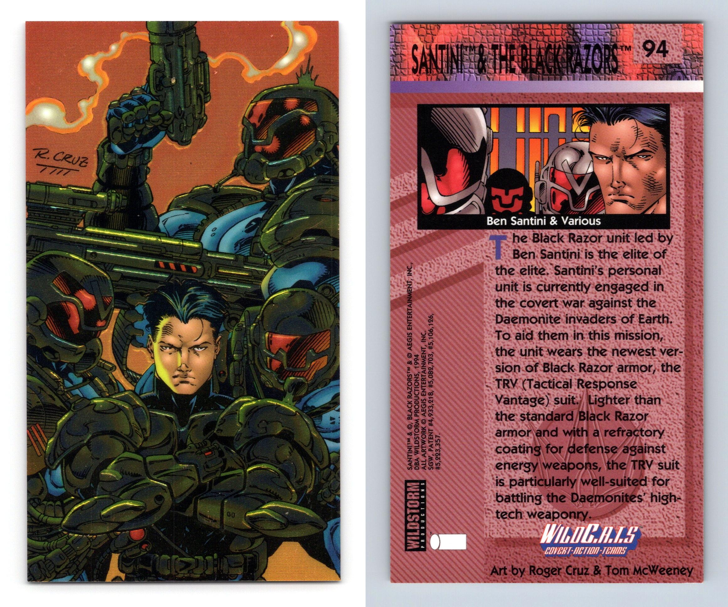 Santini & The Black Razors #94 WildC.A.T.s 1994 Wildstorm Chrome ...
