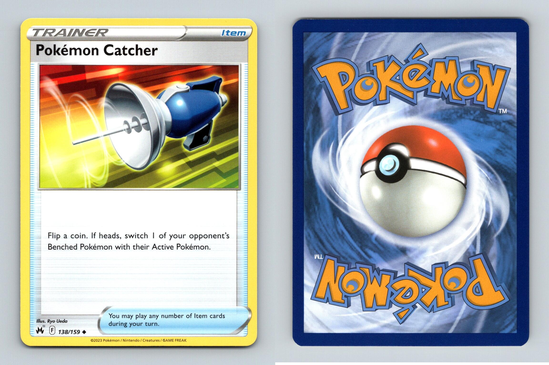 Pokemon Catcher #138/159 SWSH Crown Zenith Uncommon Pokemon 2023 TCG Card