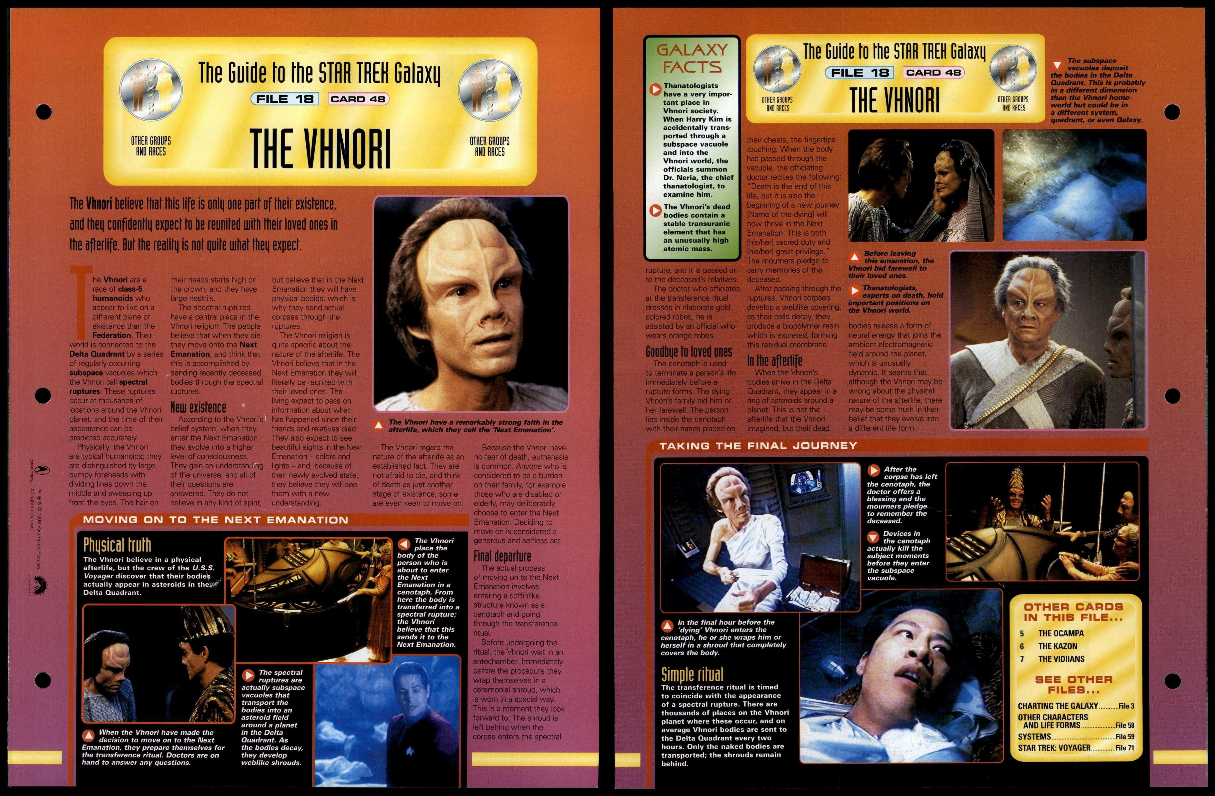 The Vhnori - Other Groups & Races - Star Trek Fact File Page